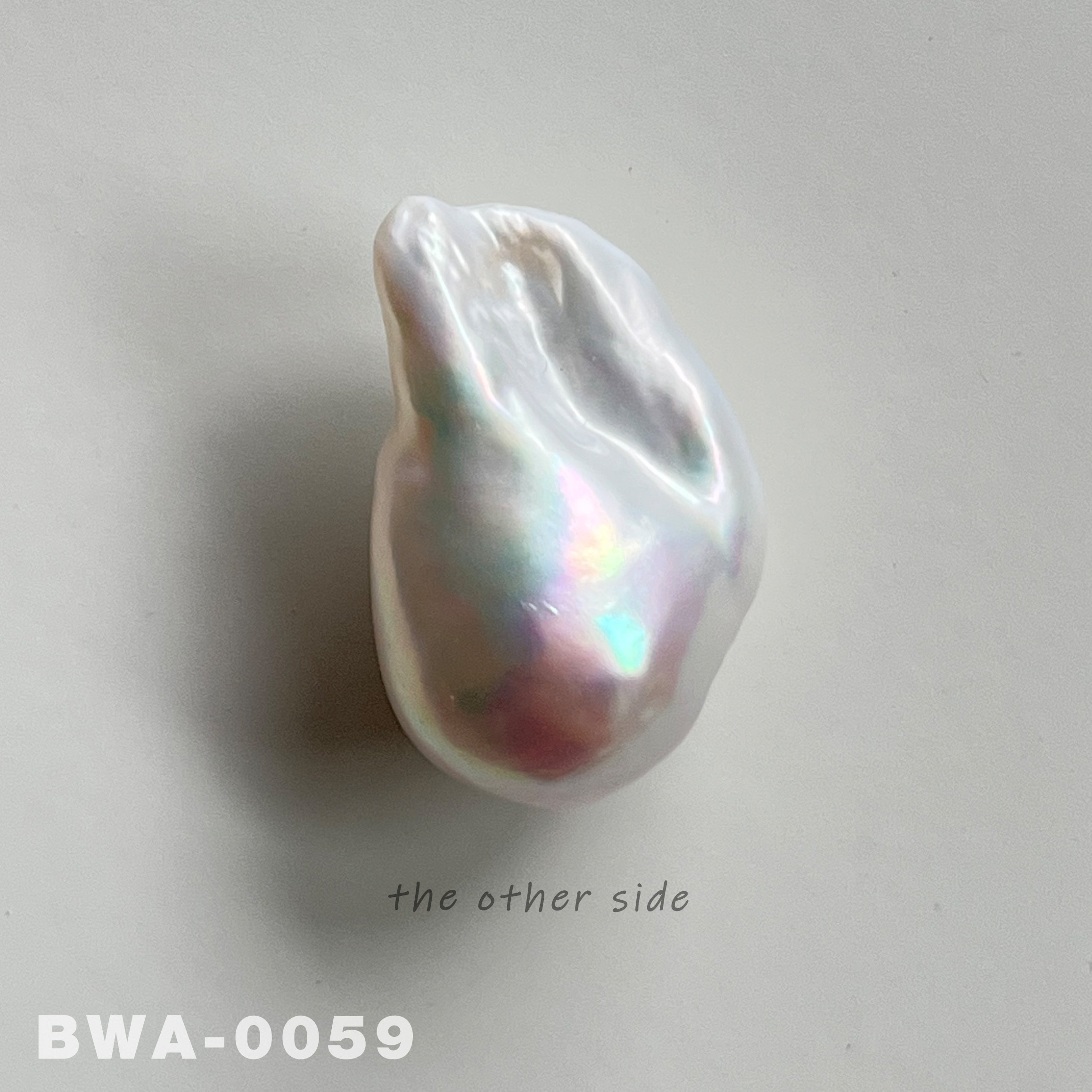 Large Size White Rainbow Fireball Pearl Flameball Natural Baroque Pearl ...