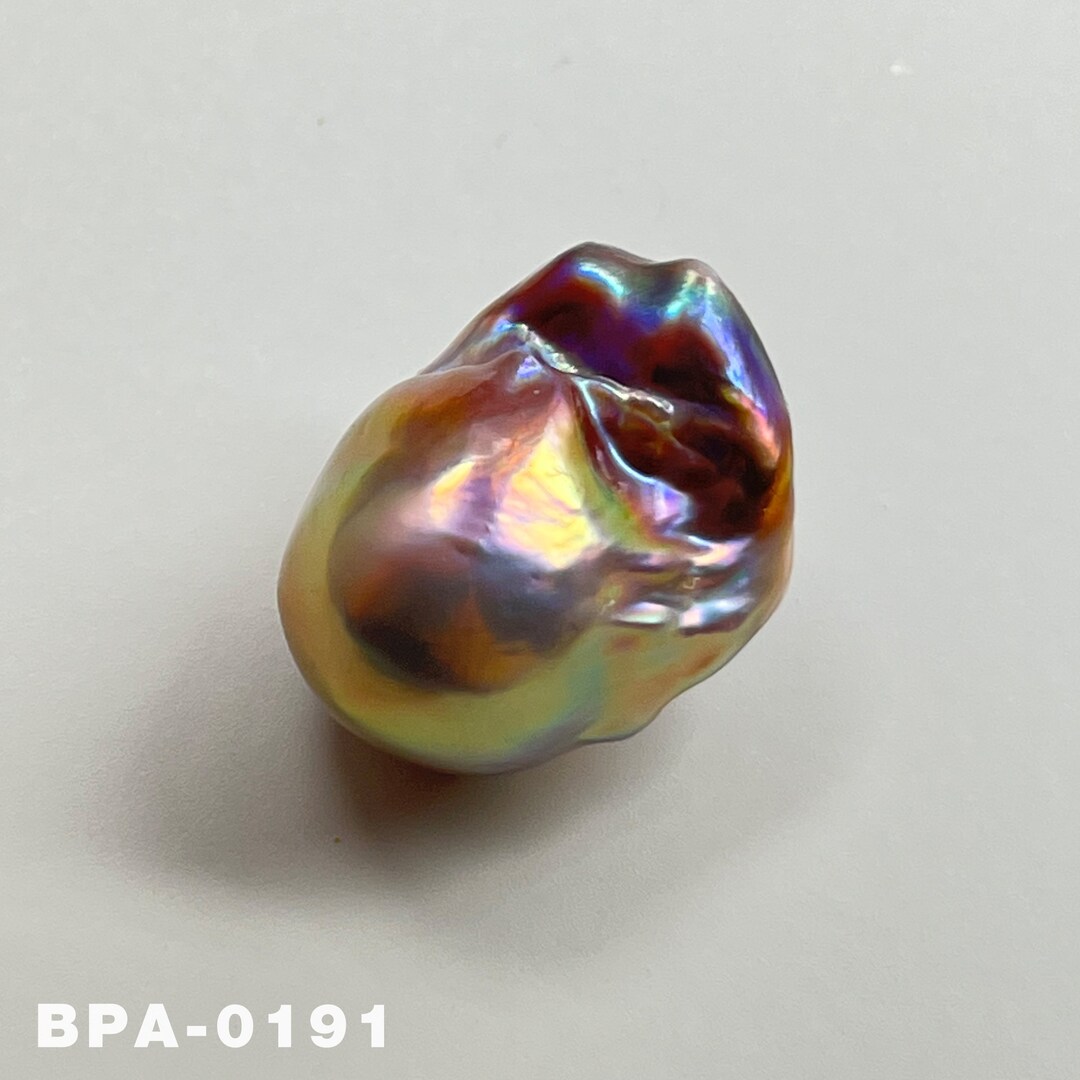 Gold & Purple Rainbow Fireball Pearl Flame Ball Natural - Etsy