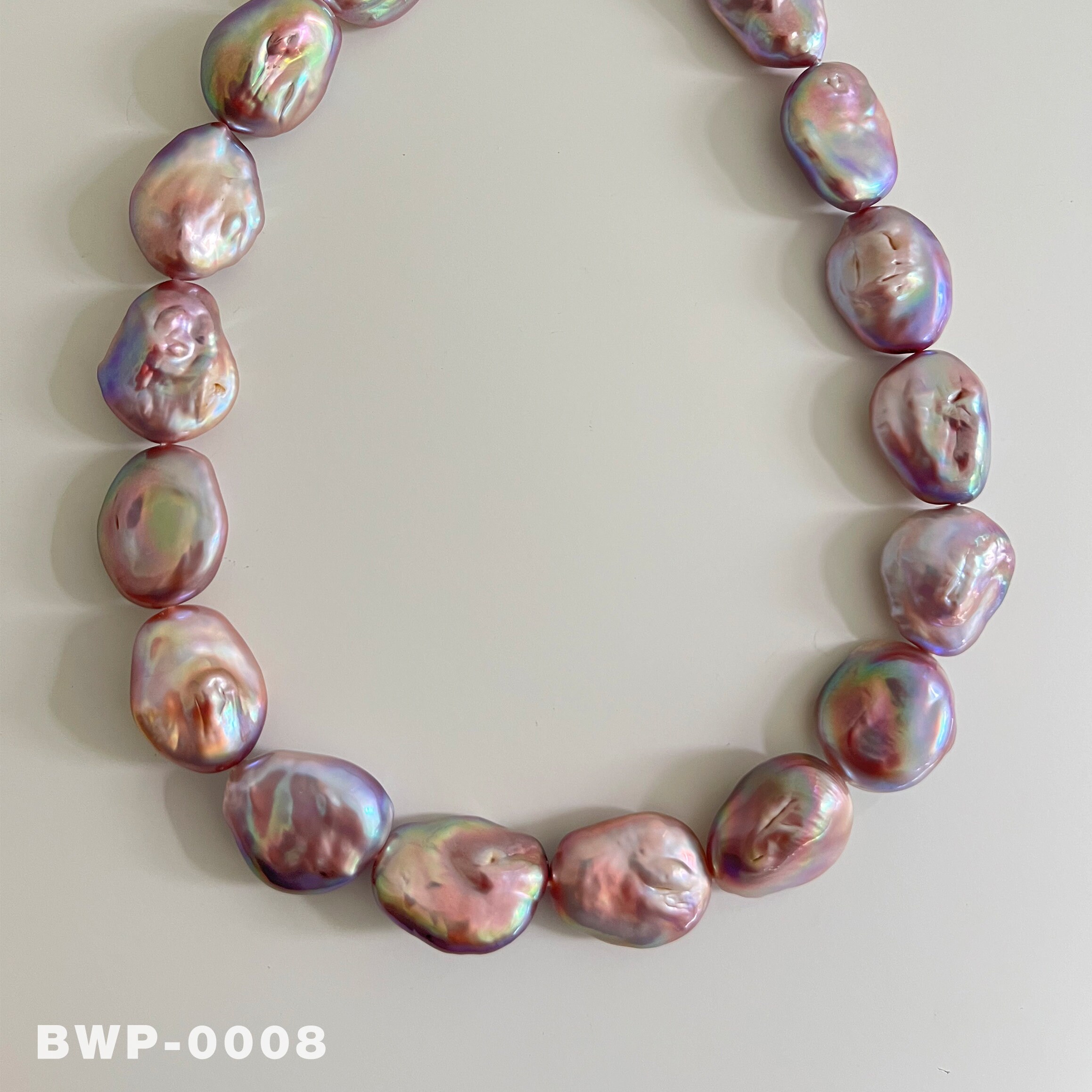 1 Strand 16 Inch Purple Rainbow Button Aurora Baroque Pearl - Etsy