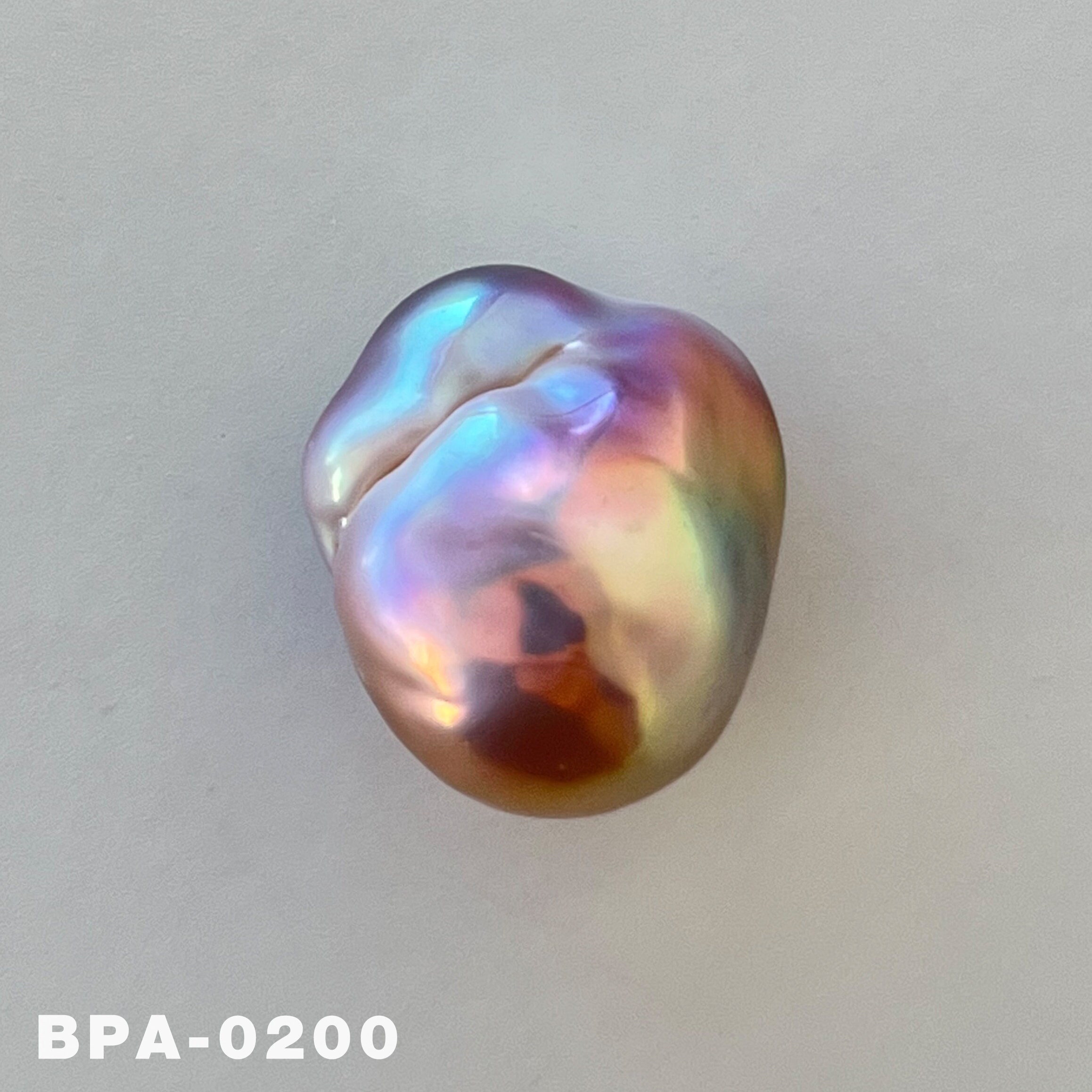 Purple & Gold Rainbow Fireball Pearl Flame Ball Natural Metallic ...