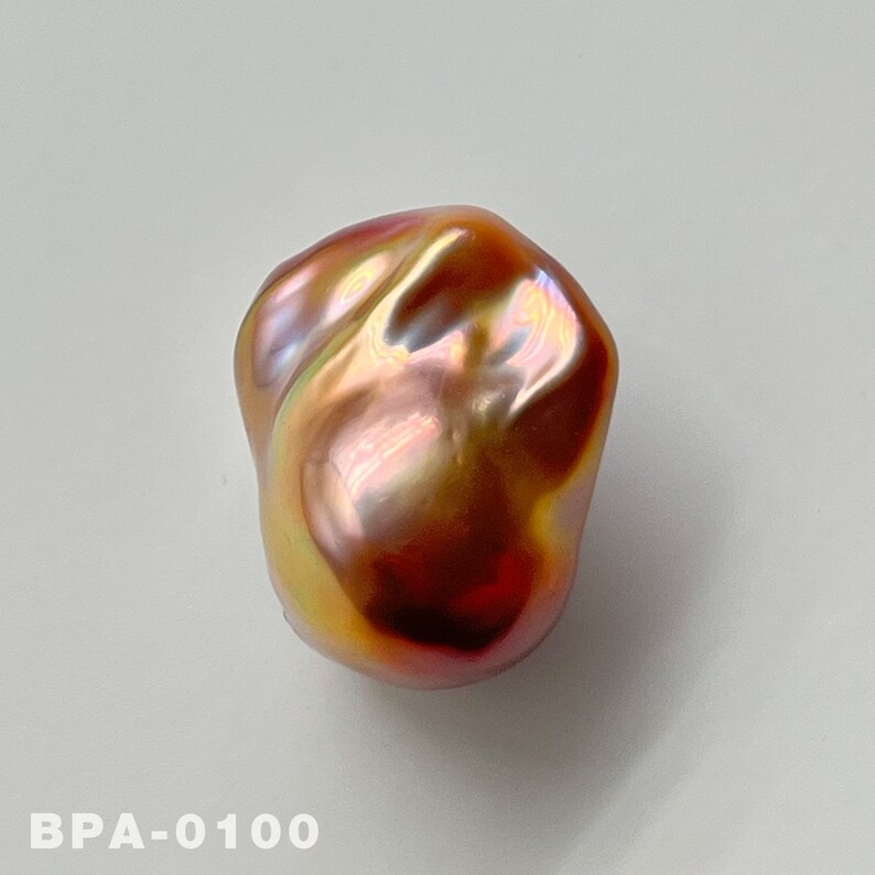 Gold & Purple Rainbow Fireball Pearl Flame Ball Natural - Etsy