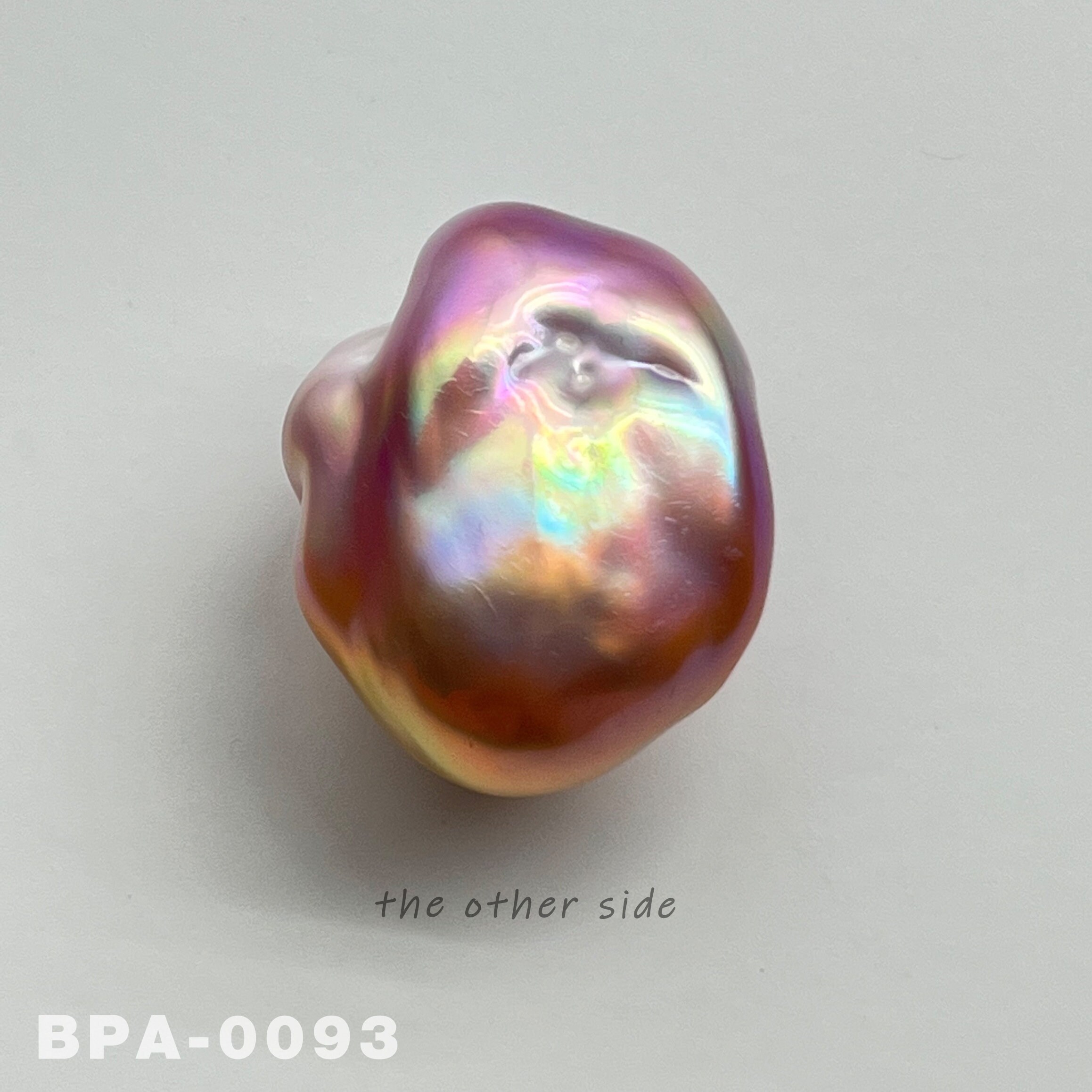 Gold & Purple Rainbow Fireball Pearl Flame Ball Natural Metallic ...