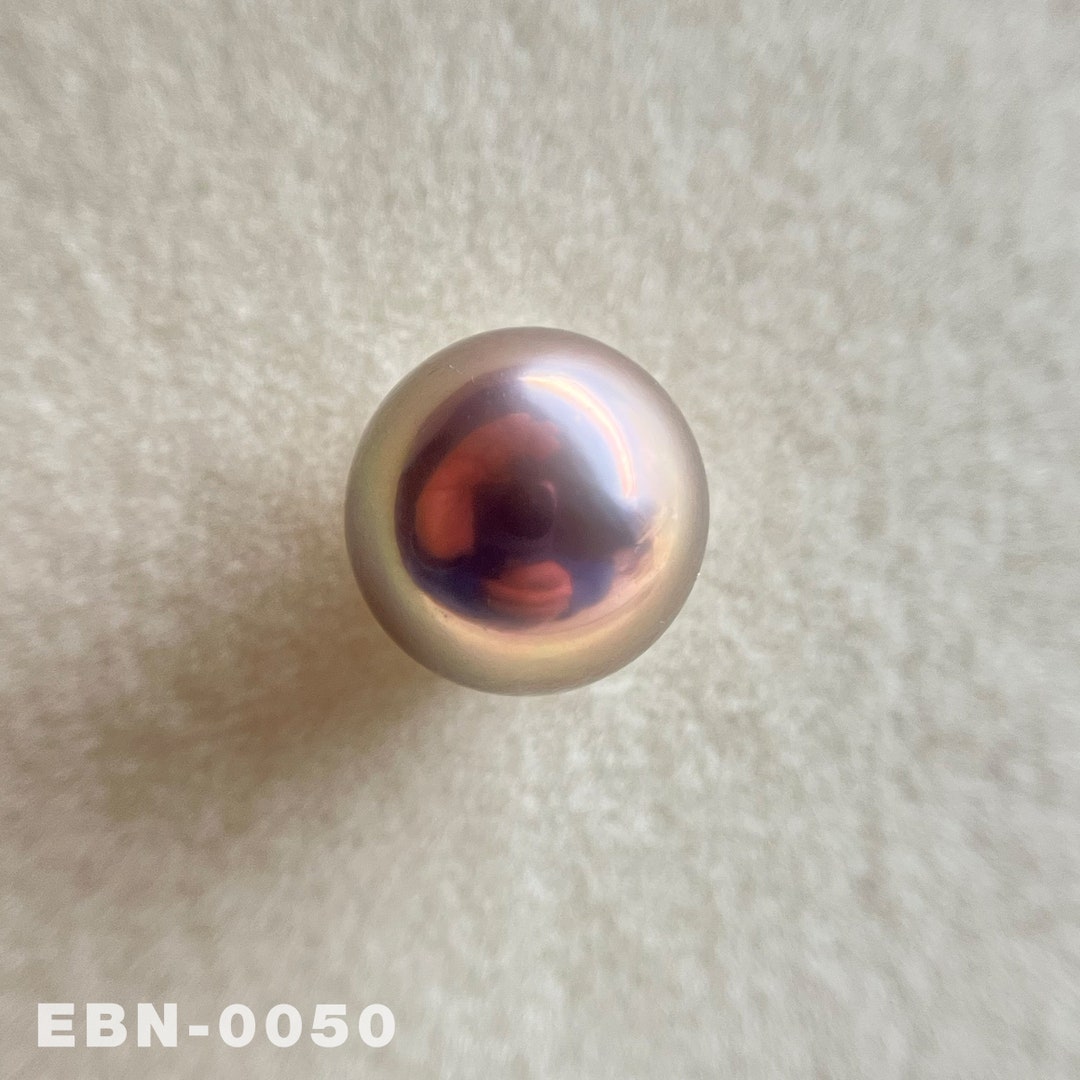12.2mm Edison Pearl 1 PCS Gold and Pink Rainbow Natural Metallic Round ...