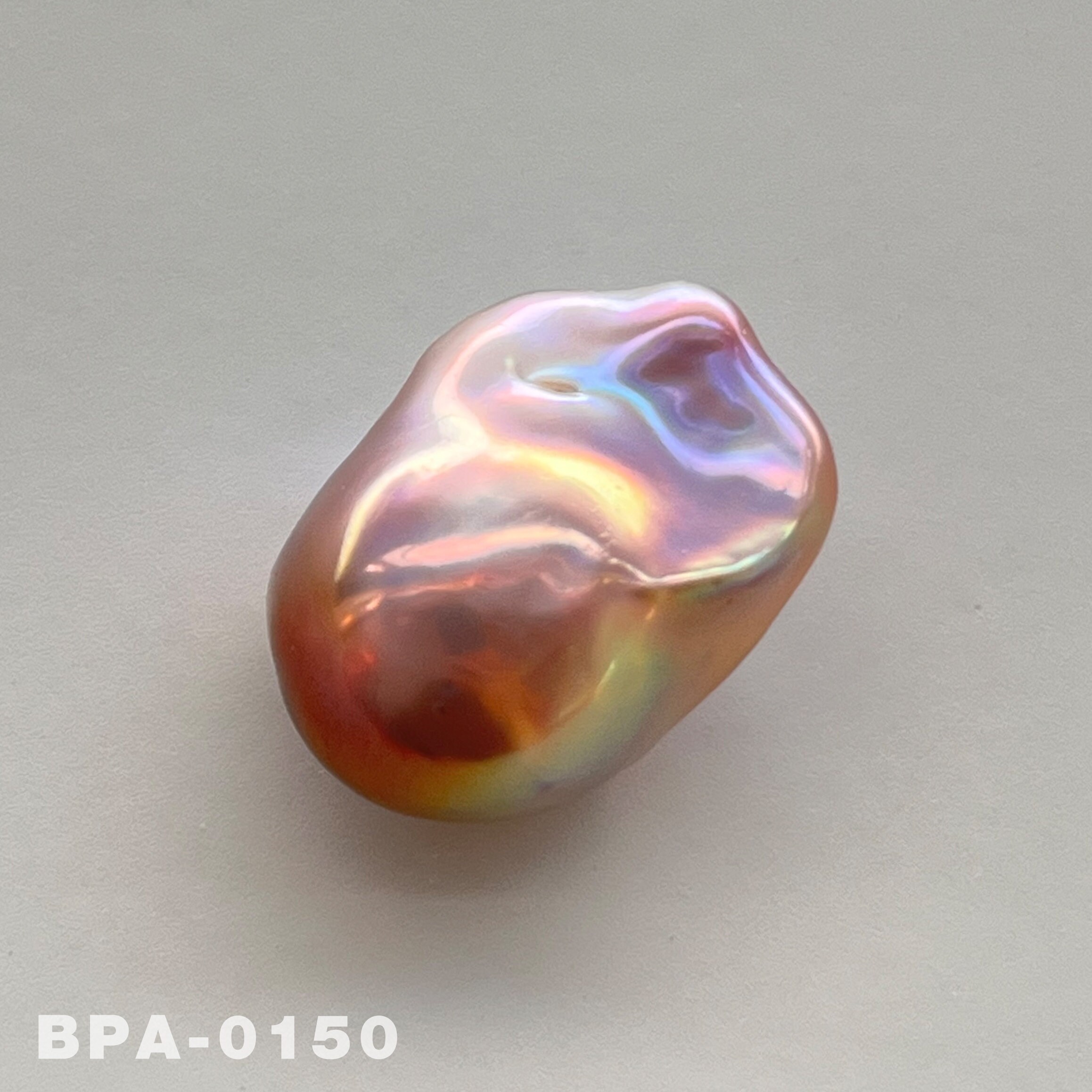 Purple & Gold Rainbow Fireball Pearl Flame Ball Natural Metallic ...