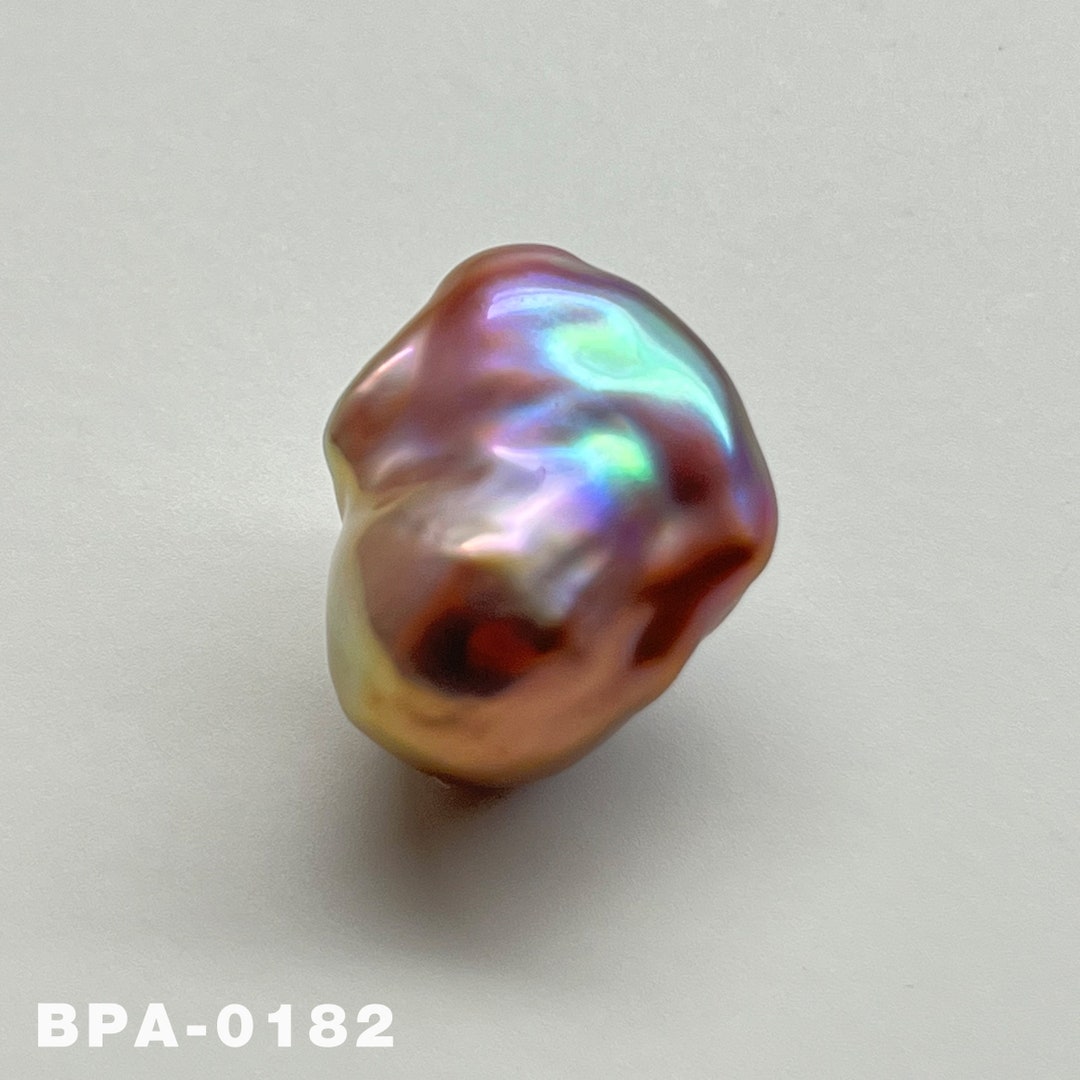 Gold & Purple Rainbow Fireball Pearl Flame Ball Natural - Etsy