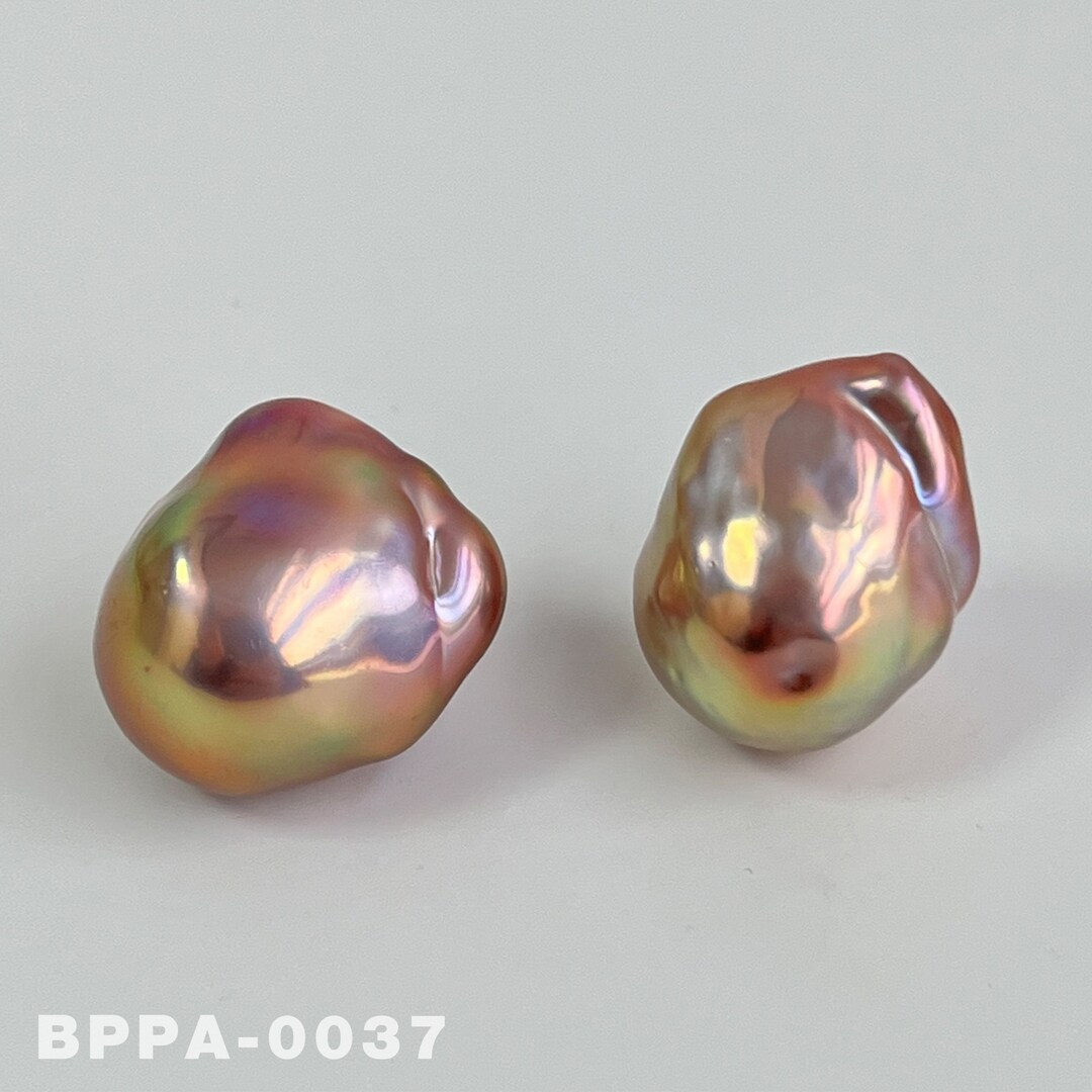 Large Size Gold and Purple Rainbow Fireball Pearls Flame Ball Natural ...