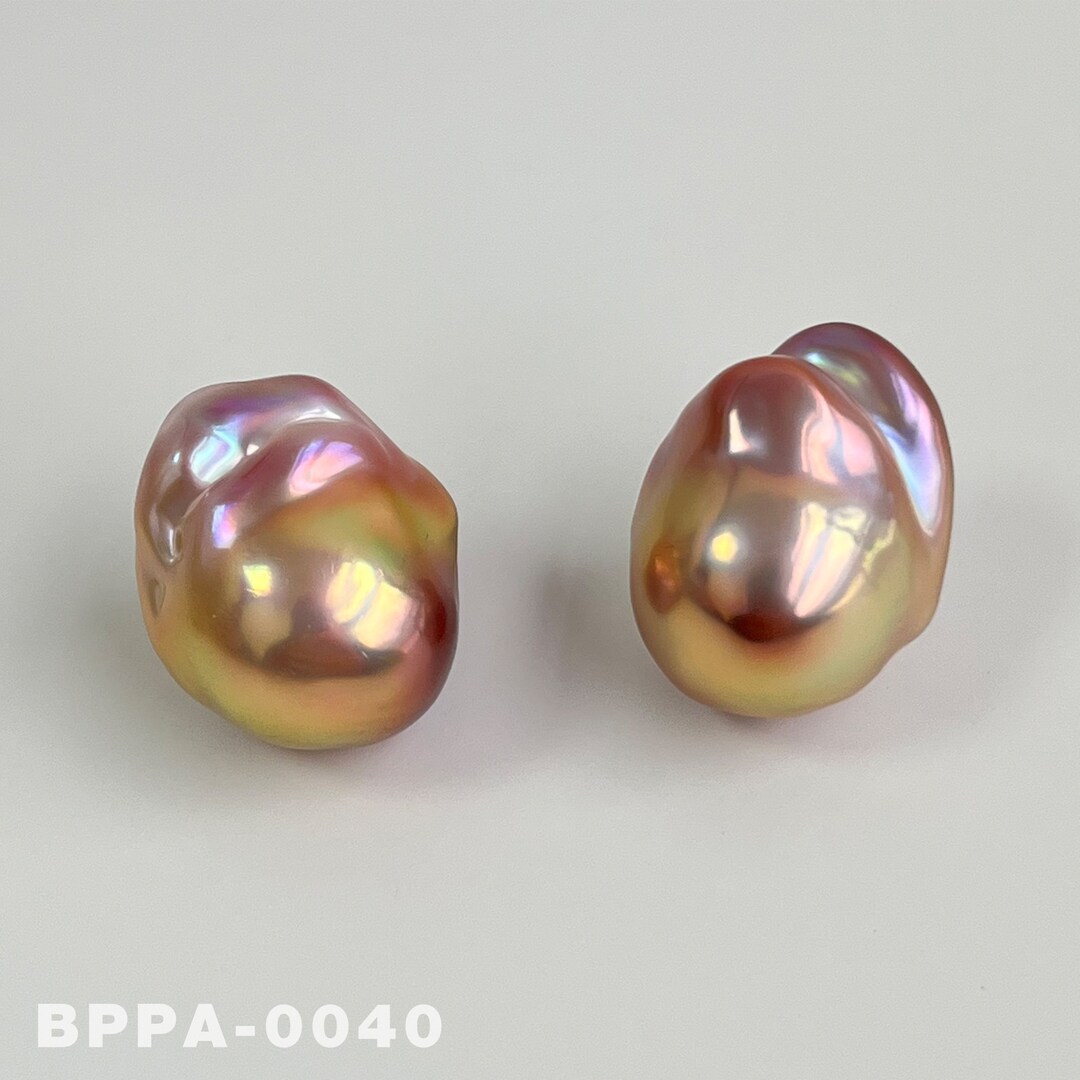 Large Size Gold and Purple Rainbow Fireball Pearls Flame Ball Natural ...