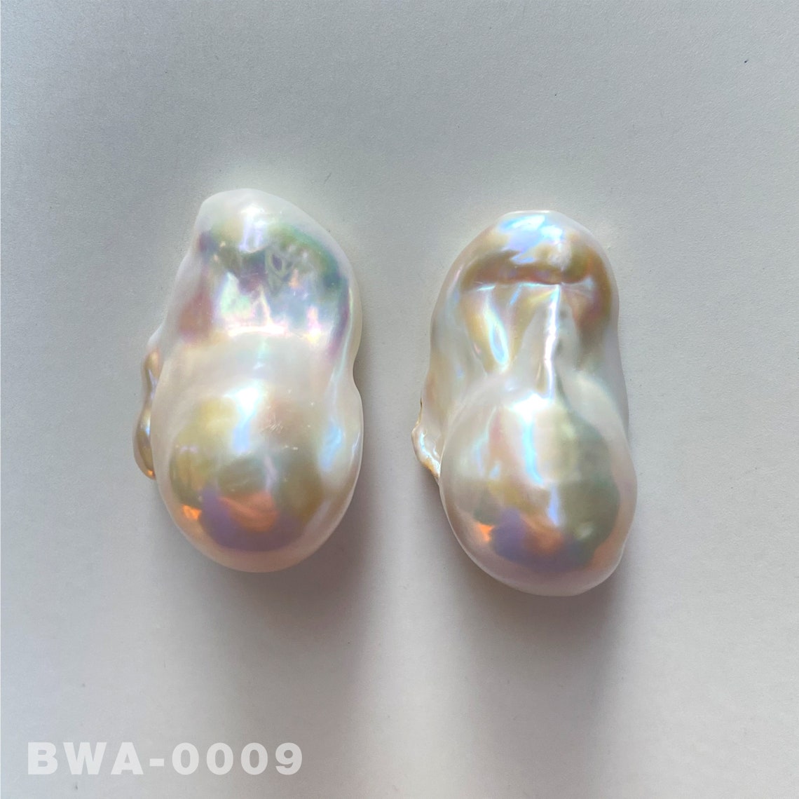 Large Size White Rainbow Fireball Pearls Flame Ball Natural Baroque ...