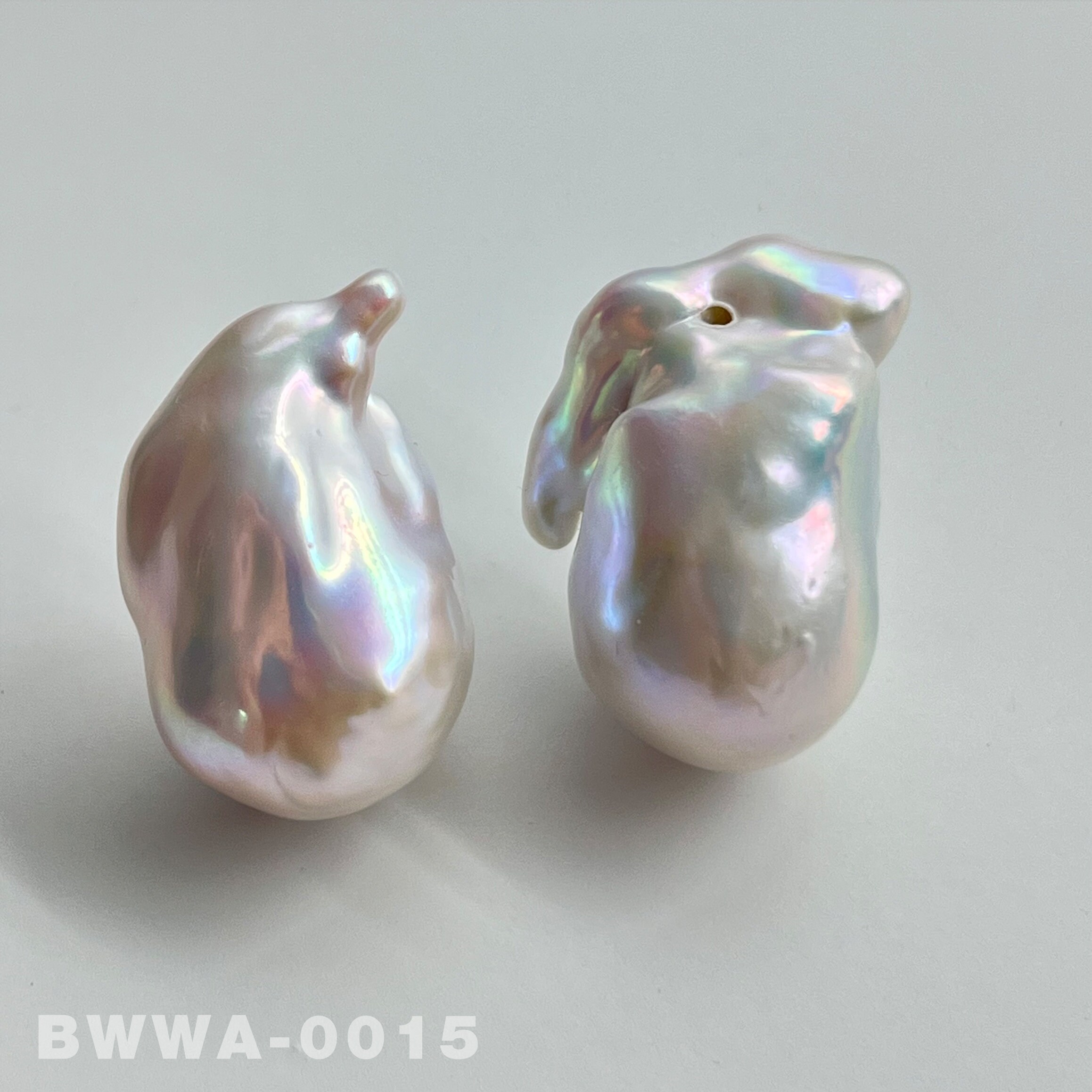 Large Size White Rainbow Fireball Pearls Flame Ball Natural Baroque ...