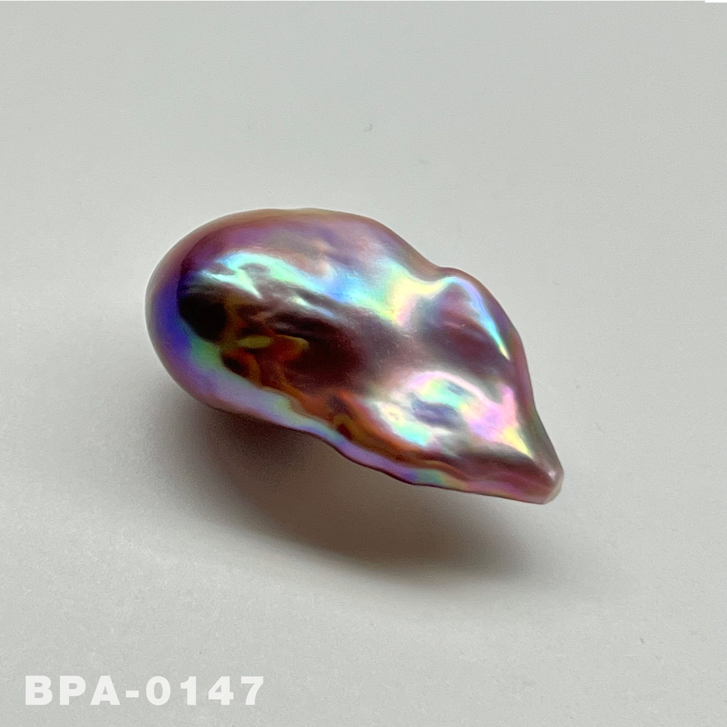 Purple & Gold Rainbow Fireball Pearl Flame Ball Natural Metallic ...