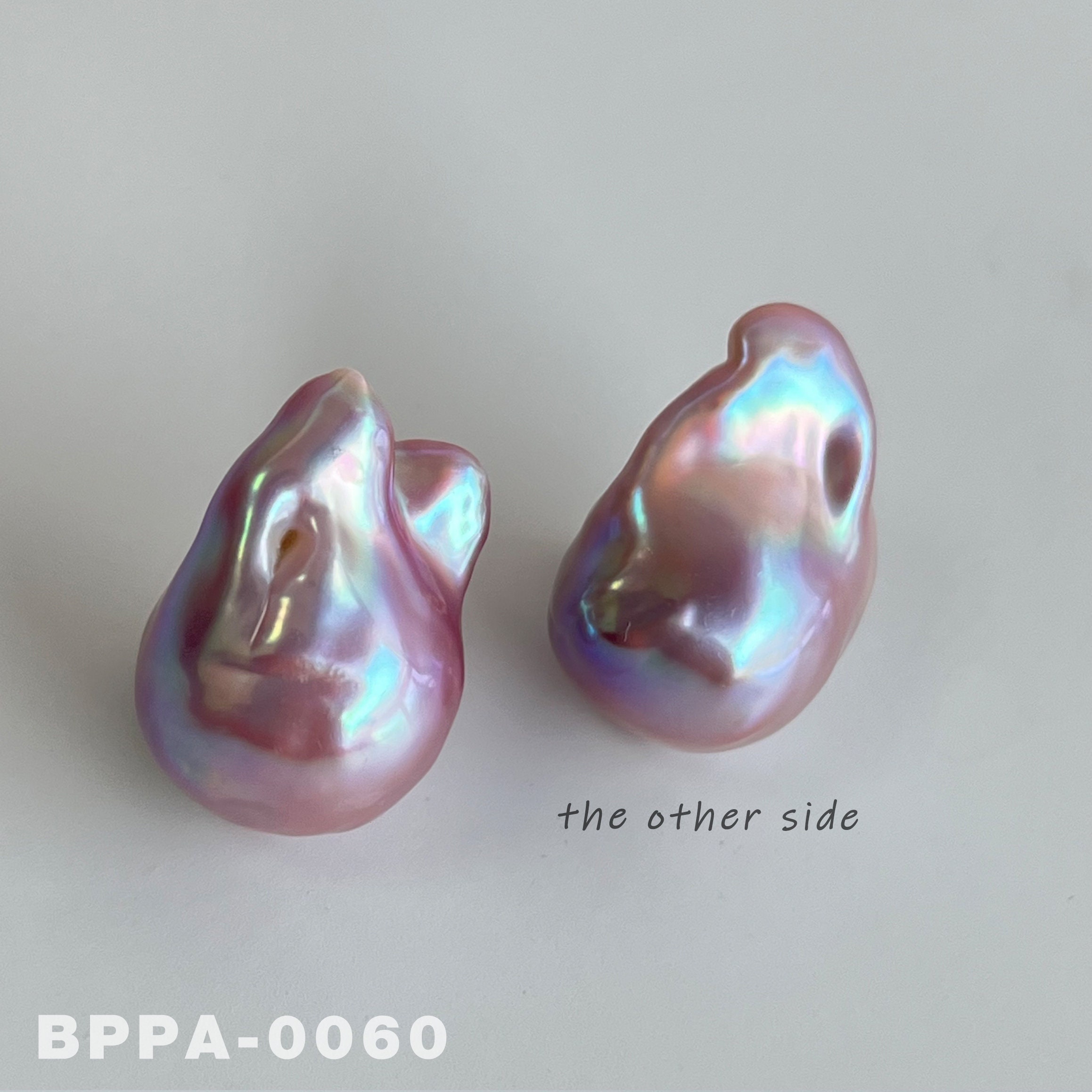 Large Size Purple and Pink Rainbow Fireball Pearls Flame Ball Natural ...