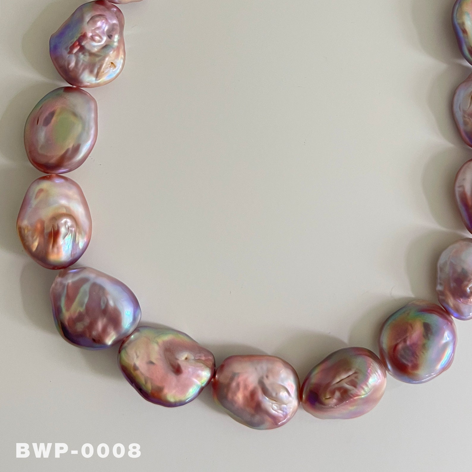 1 Strand 16 Inch Purple Rainbow Button Aurora Baroque Pearl - Etsy