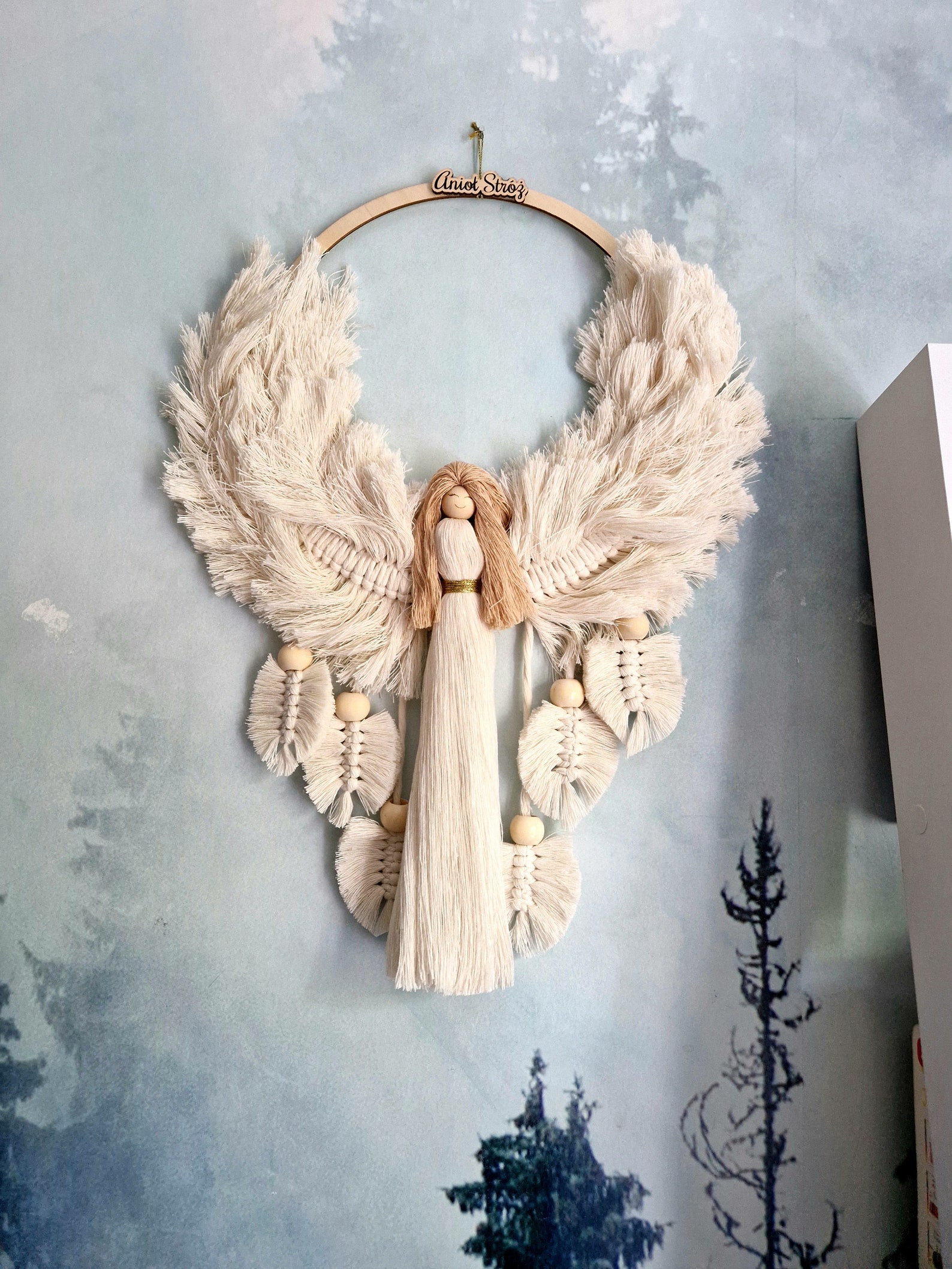 Angel Macrame, Angel Home Decor, Guardian Angel, Angel Ornament, Angel ...