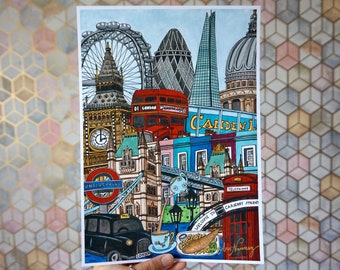 Philippines Art Print A4 Size Hand Drawn Illustration - Etsy