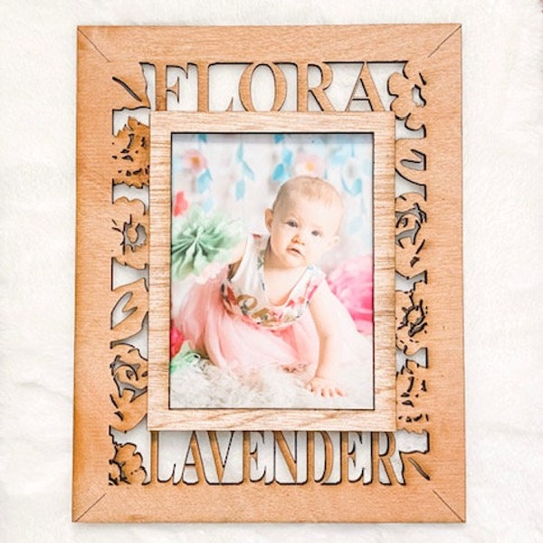 Name Picture Frame Svg - Etsy