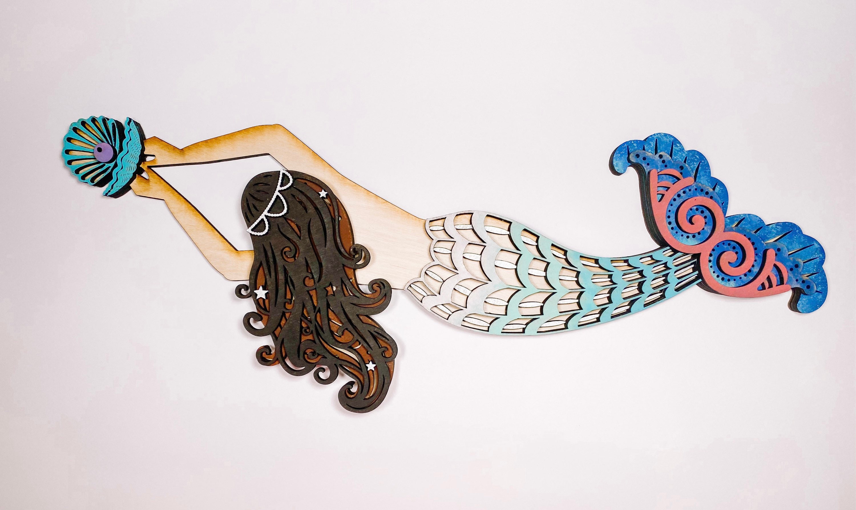 Mermaid 3D Wall or Shelf Decor | Etsy