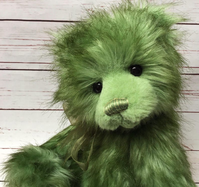 Charlie Bears 'garland' Teddy Bear – Green Plush, Collectible Retired ...