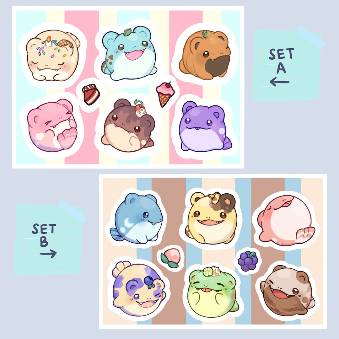Scoops of Spheal Waterproof Vinyl Sticker Set - Etsy