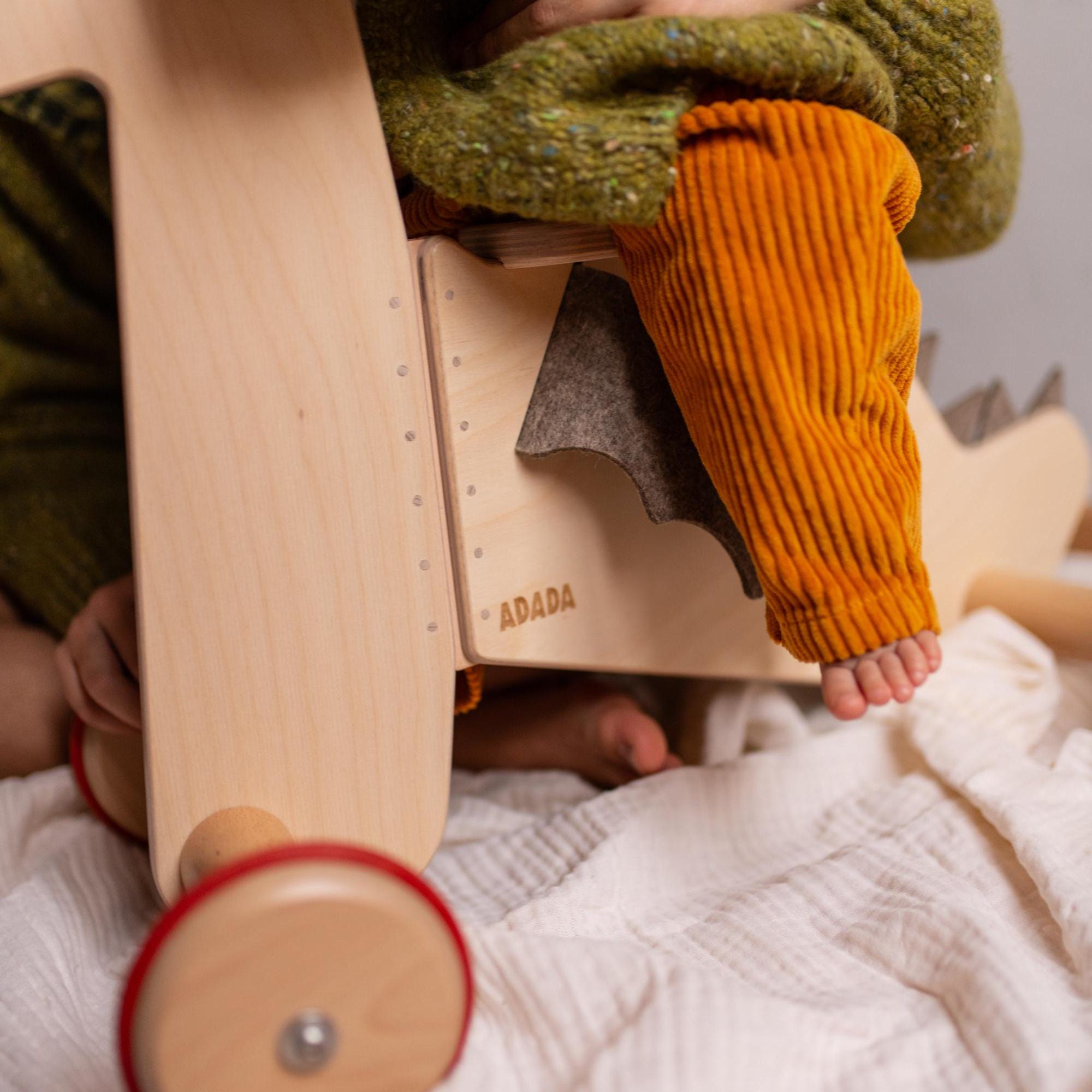 Wooden Ride-on Toy, Dragon Ride-on Toy, Kids Ride-on Dragon, Handmade ...