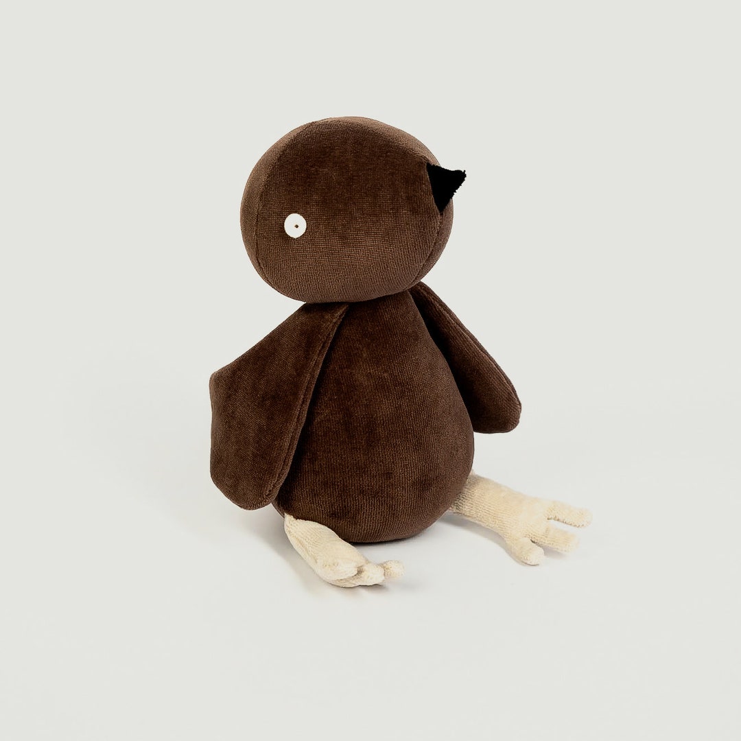 Handmade Sparrow Bird Stuffed Animal for Toddlers, Unique Baby Plush ...