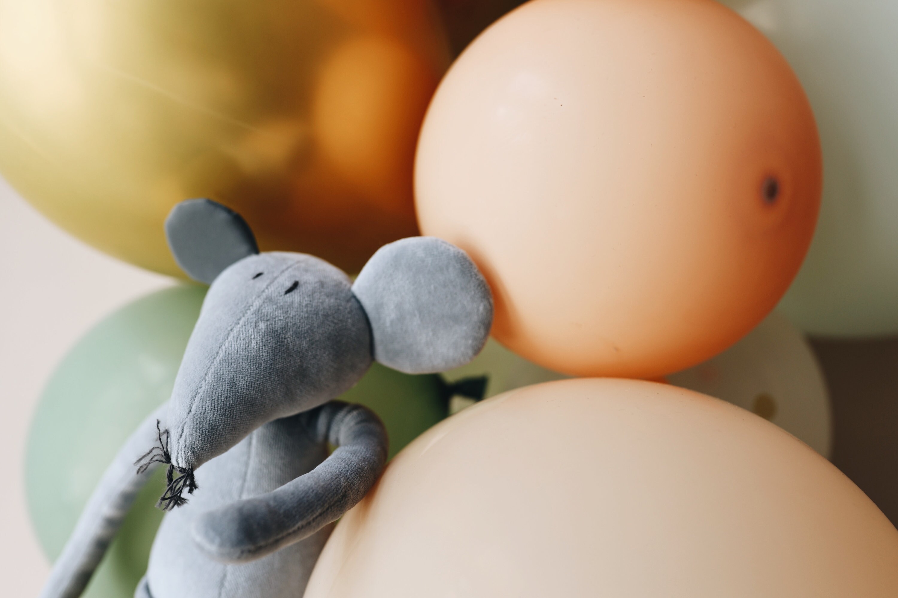 Hector the Light Grey Rat Small Size Stuffed Animal 100% Handmade in ...