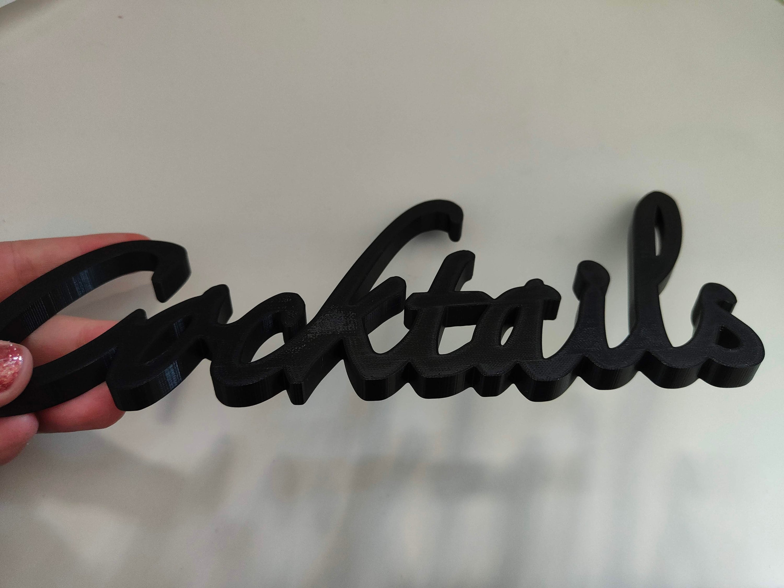 3D Cocktails Sign Wall Plastic Sign Cocktails Sign Kitchen - Etsy