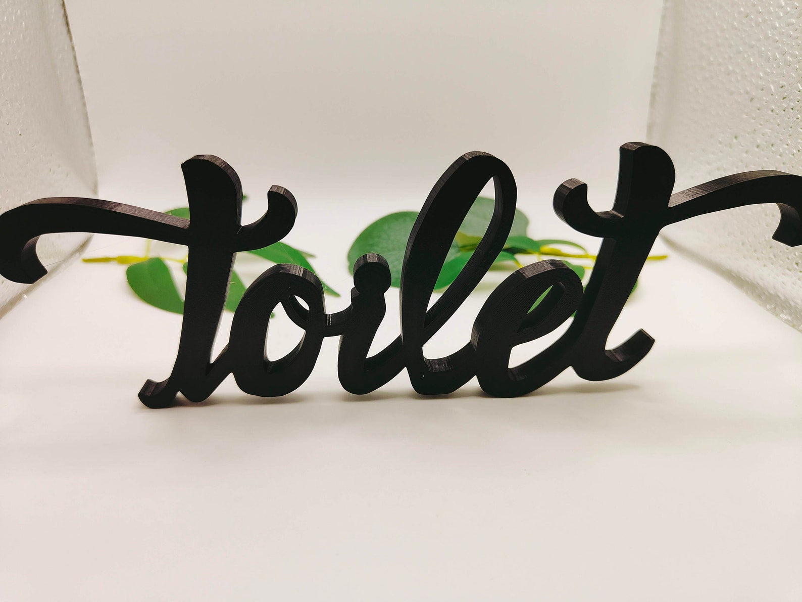 Toilet Sign, Door Plastic Sign, Bathroom Sign for Your Home, Airbnb or ...