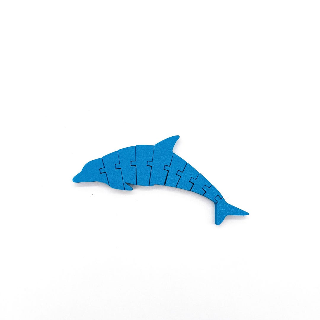 Articulated Dolphin Toy – Flexible Fidget Sensory Toy – Fun Desk Decor ...