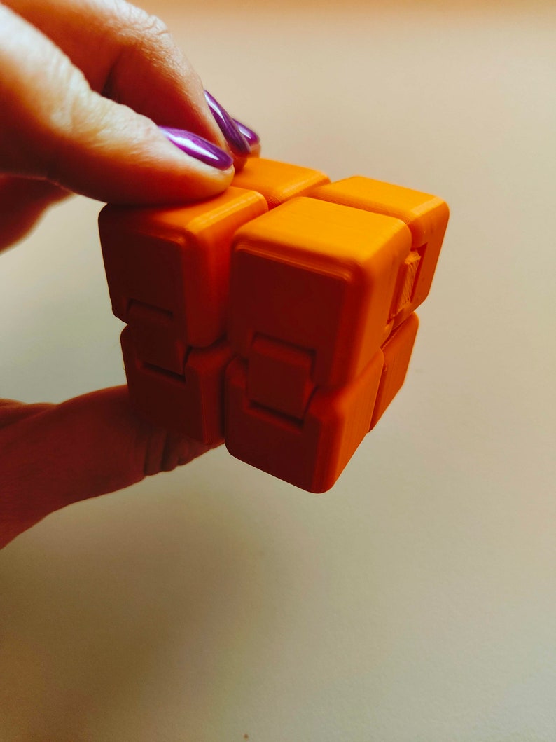 Infinity Cube Fidget Toy 3D Printed Fidget Desk Toy ADHD - Etsy