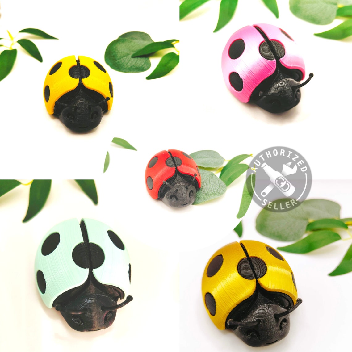 Ladybug 3D Printed Fidget Toy Desk Desk Pet Lady Beetle - Etsy
