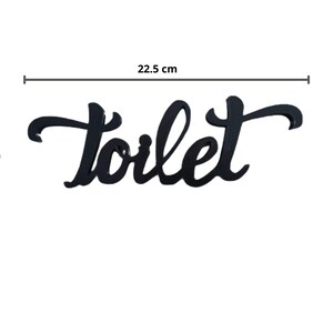 Toilet Sign, Door Plastic Sign, Bathroom Sign for Your Home, Airbnb or ...
