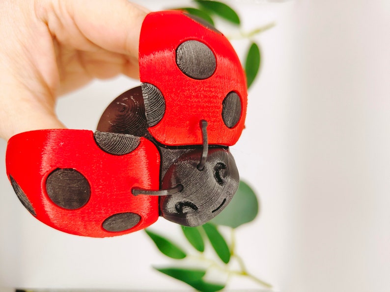 Ladybug 3D Printed Fidget Toy Desk Desk Pet Lady Beetle - Etsy