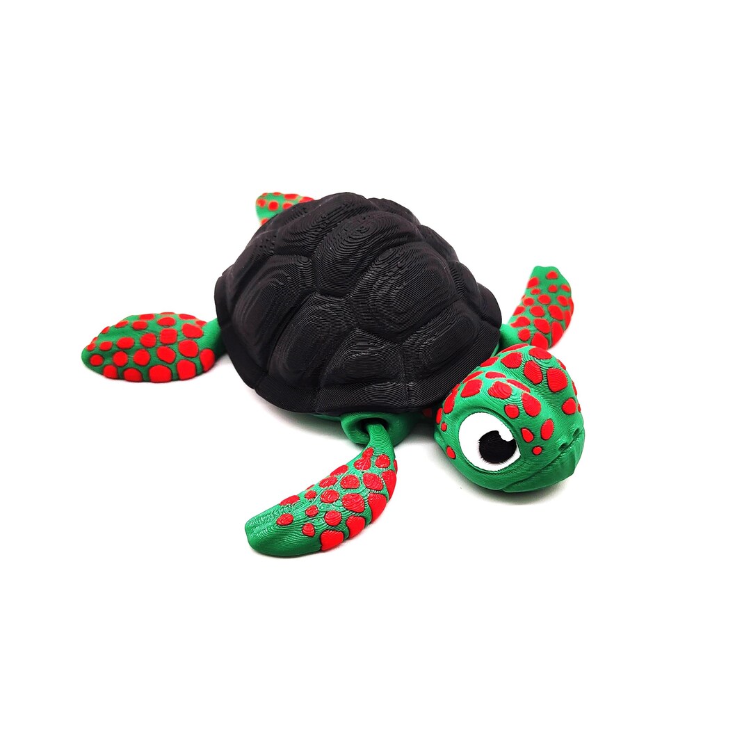 Articulated Turtle – Flexible, Handcrafted Turtle Figure for Play ...