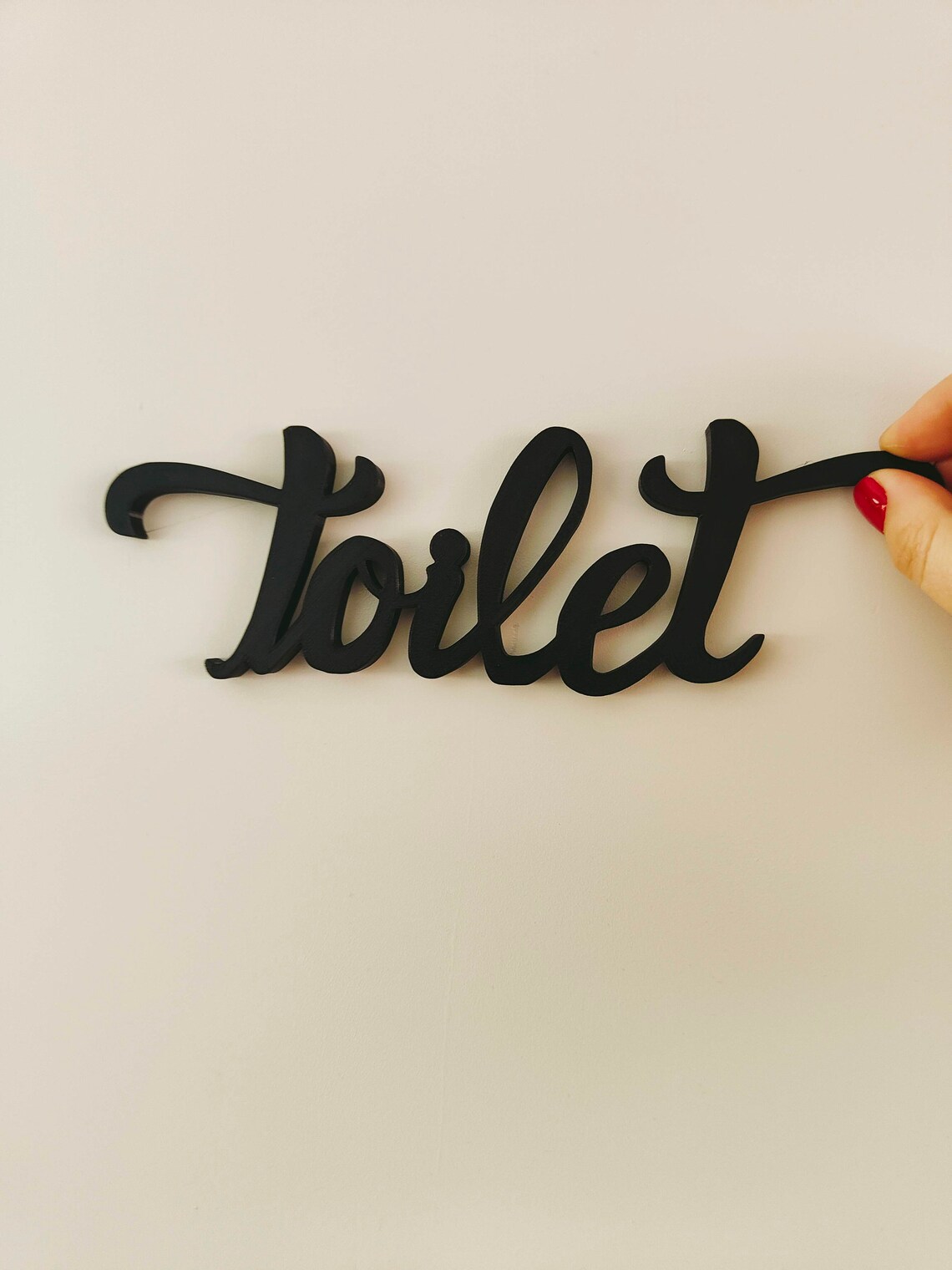 Toilet Sign Door Plastic Sign Bathroom Sign for Your Home | Etsy