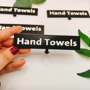 Personalized Hand Towels Sign, Bathroom Sign, Bathroom Decor, Modern ...
