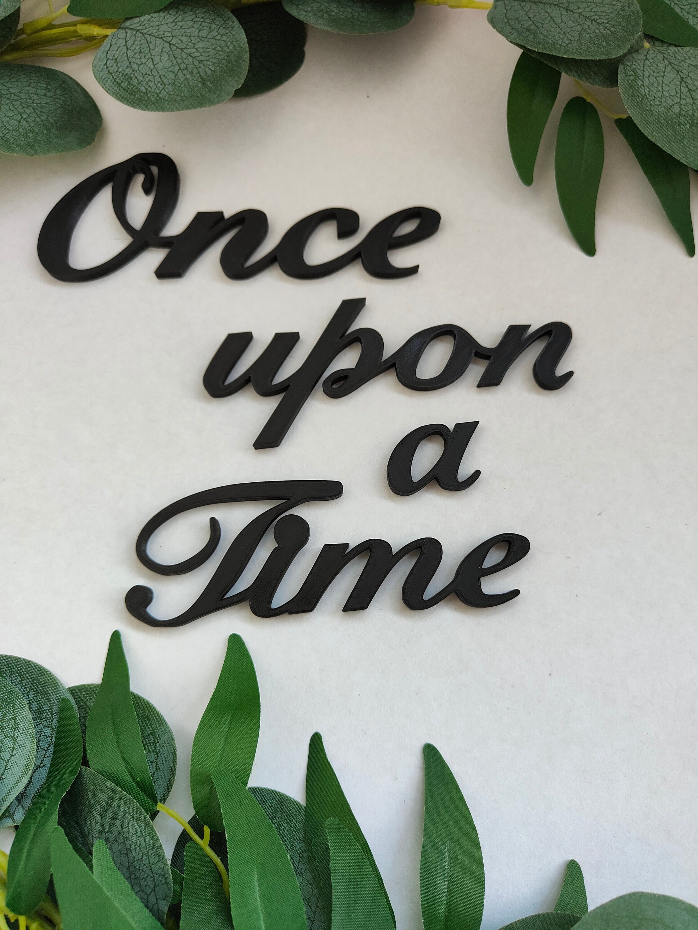baby room decor Once upon a time sign sign home letters decor wall ...