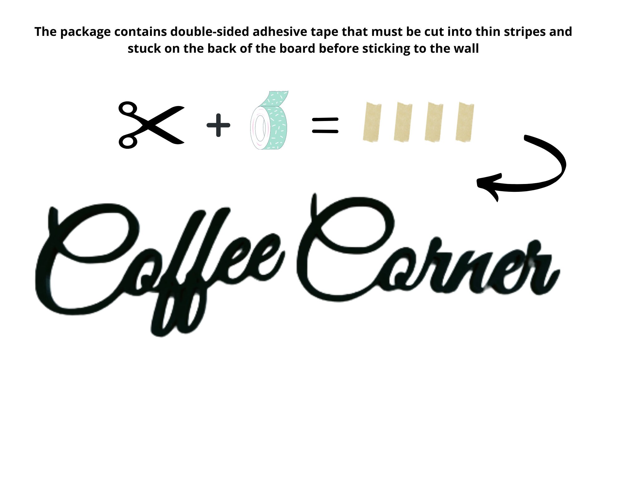 Coffee Corner Sign, Wall Plastic Sign, Coffee Sign, Gift for Coffee ...