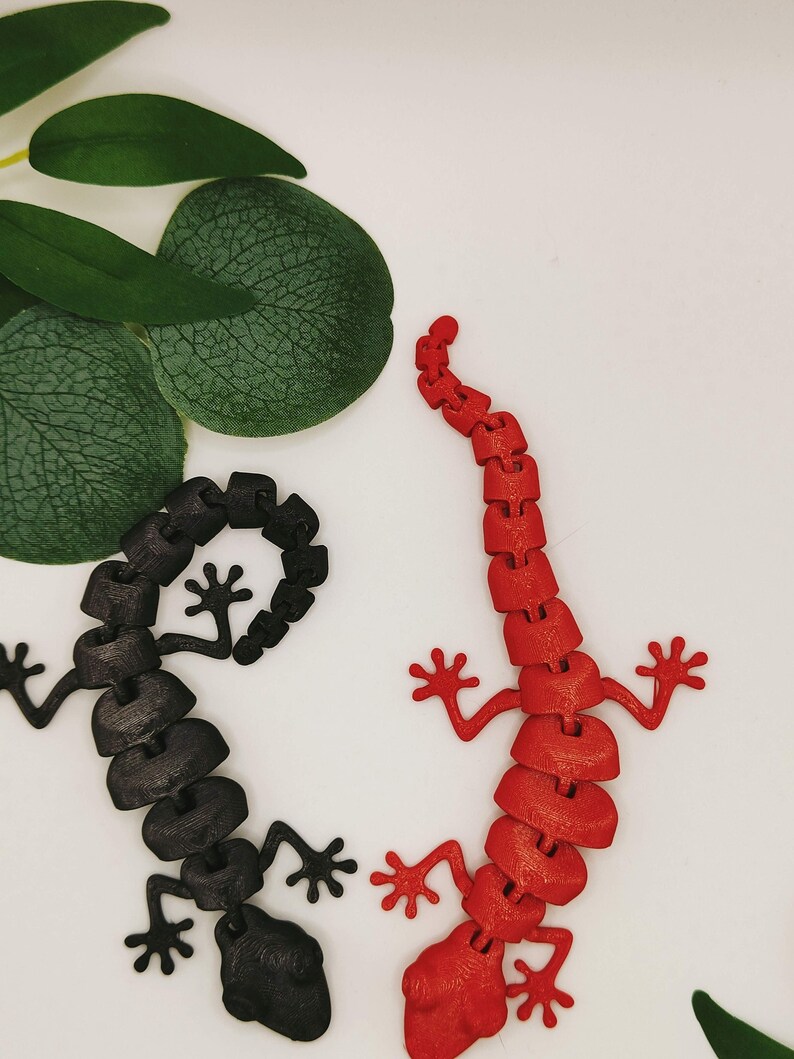 3D Printed Articulated Lizard Flexible 3D Printed Fidget Toy - Etsy