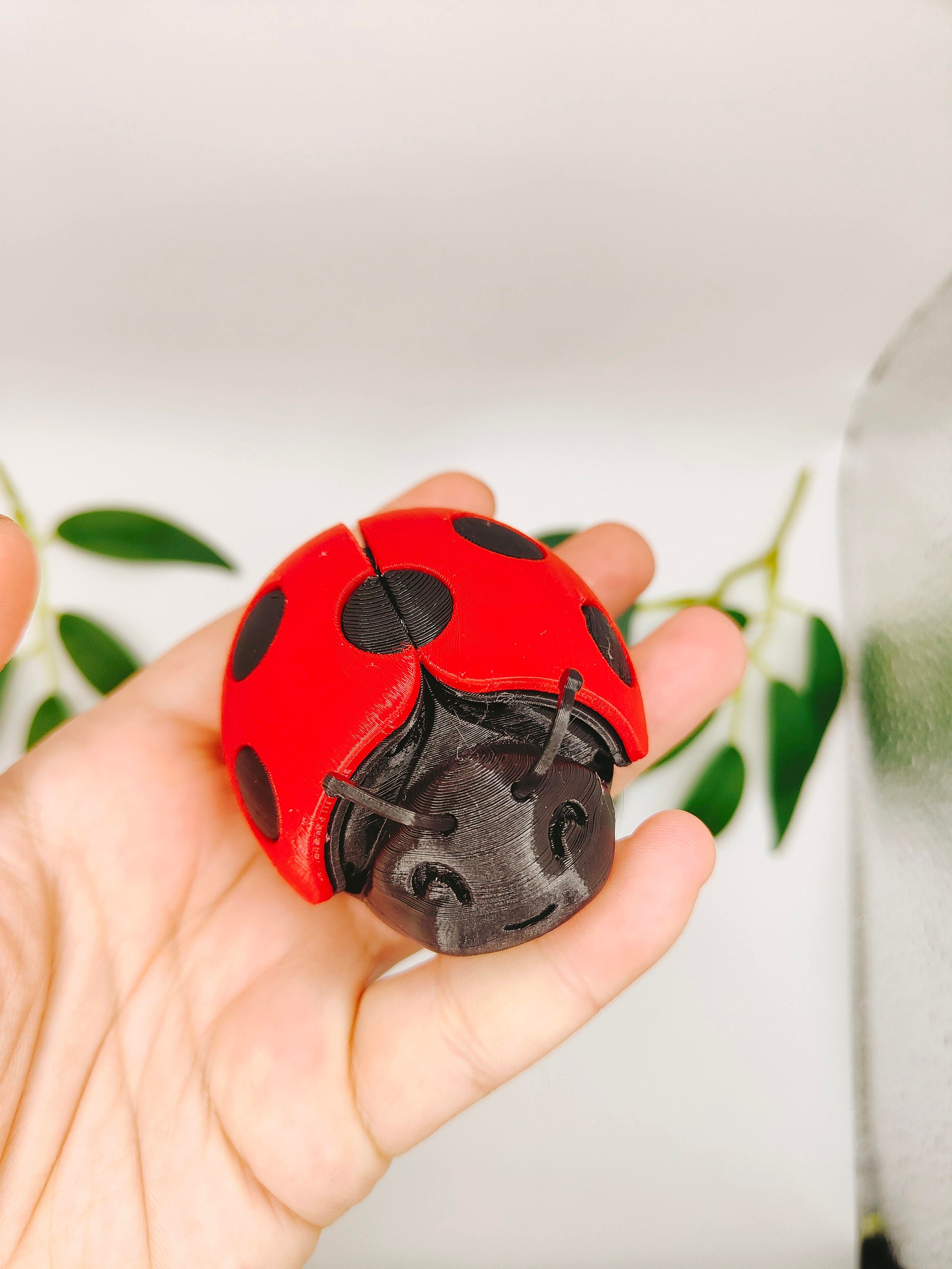 Ladybug 3D Printed Fidget Toy Desk Desk Pet Lady Beetle - Etsy