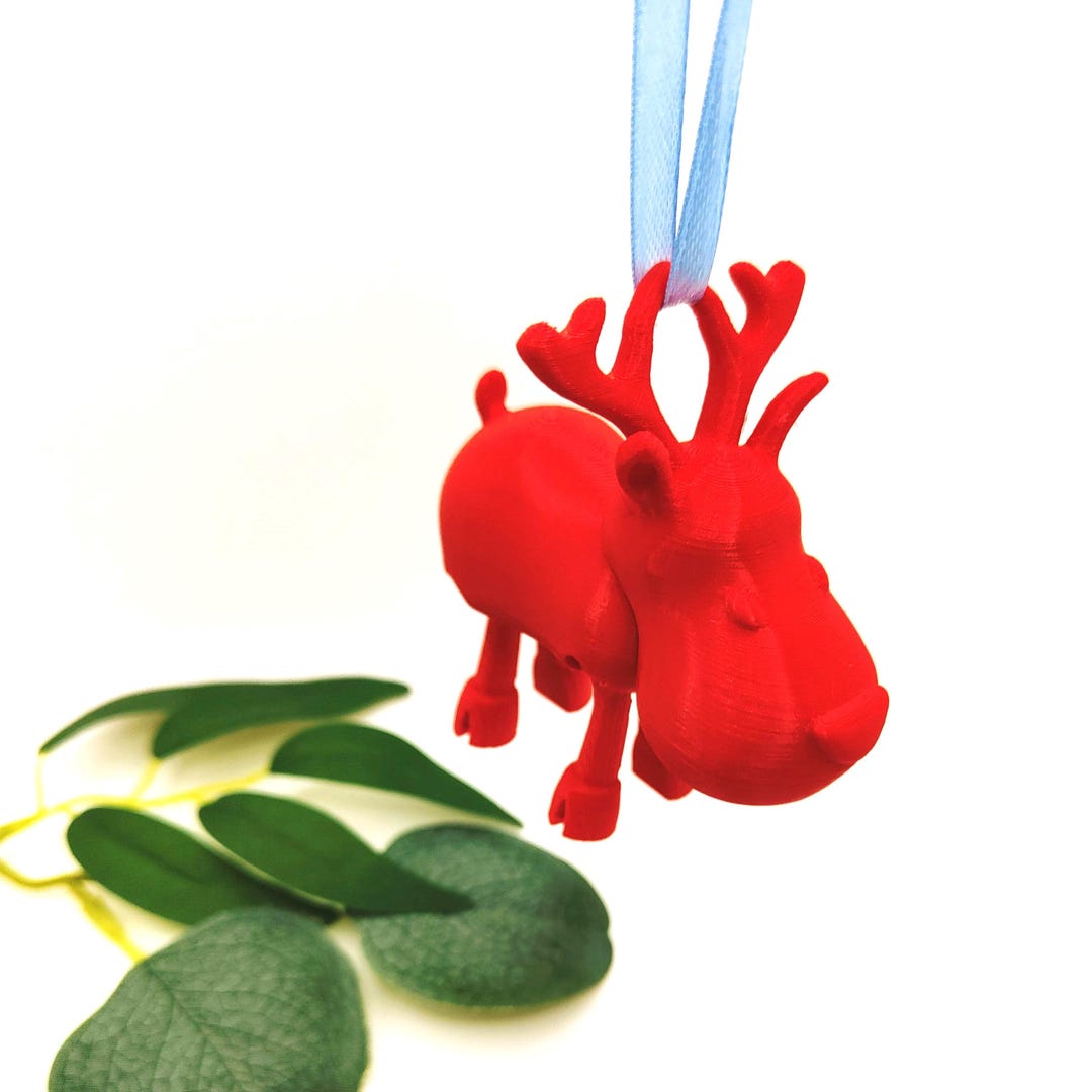 3D Printed Reindeer Christmas Articulated Fidget Toy| Deer Christmas ...