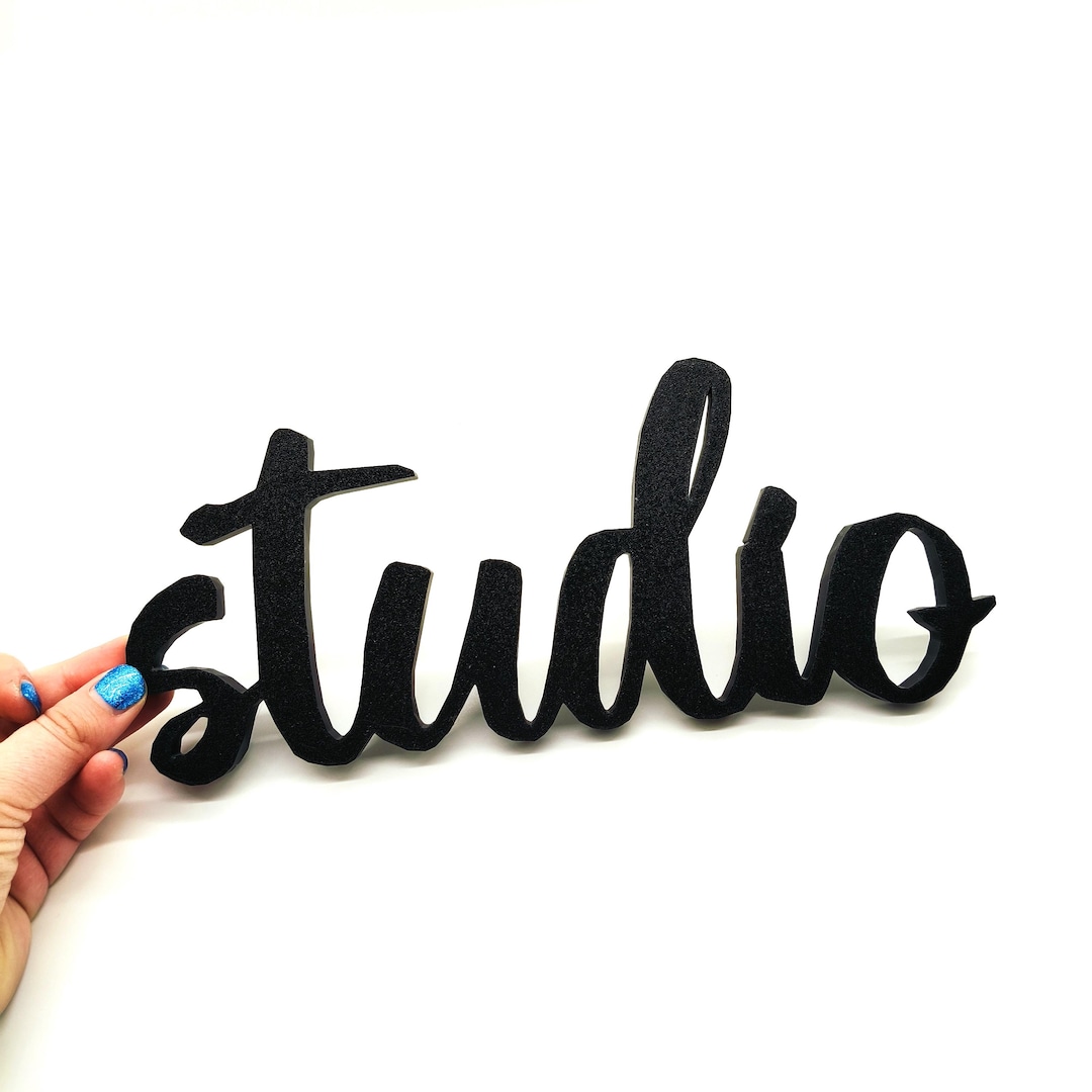 Studio Wall Sign - Studio Door Sign - Studio Room Decoration, Modern ...