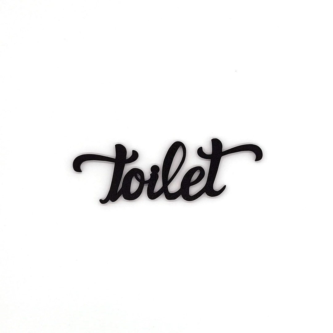 Toilet Sign, Door Plastic Sign, Bathroom Sign for Your Home, Airbnb or ...