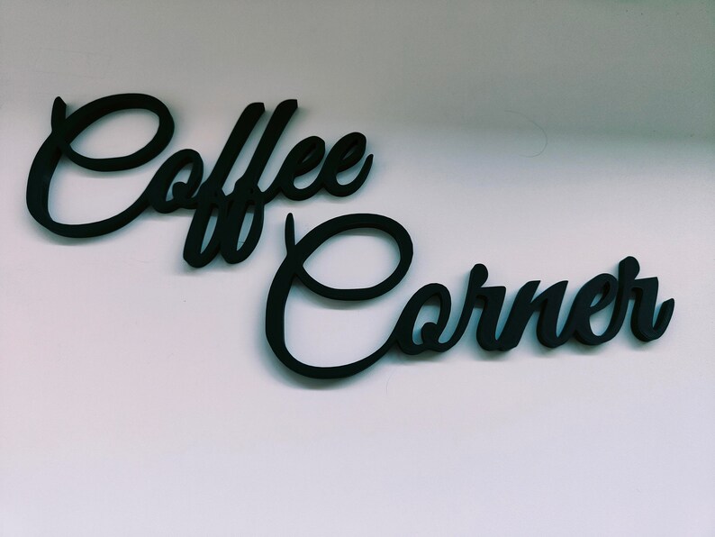 Coffee Corner Sign, Wall Plastic Sign, Coffee Sign, Gift for Coffee ...
