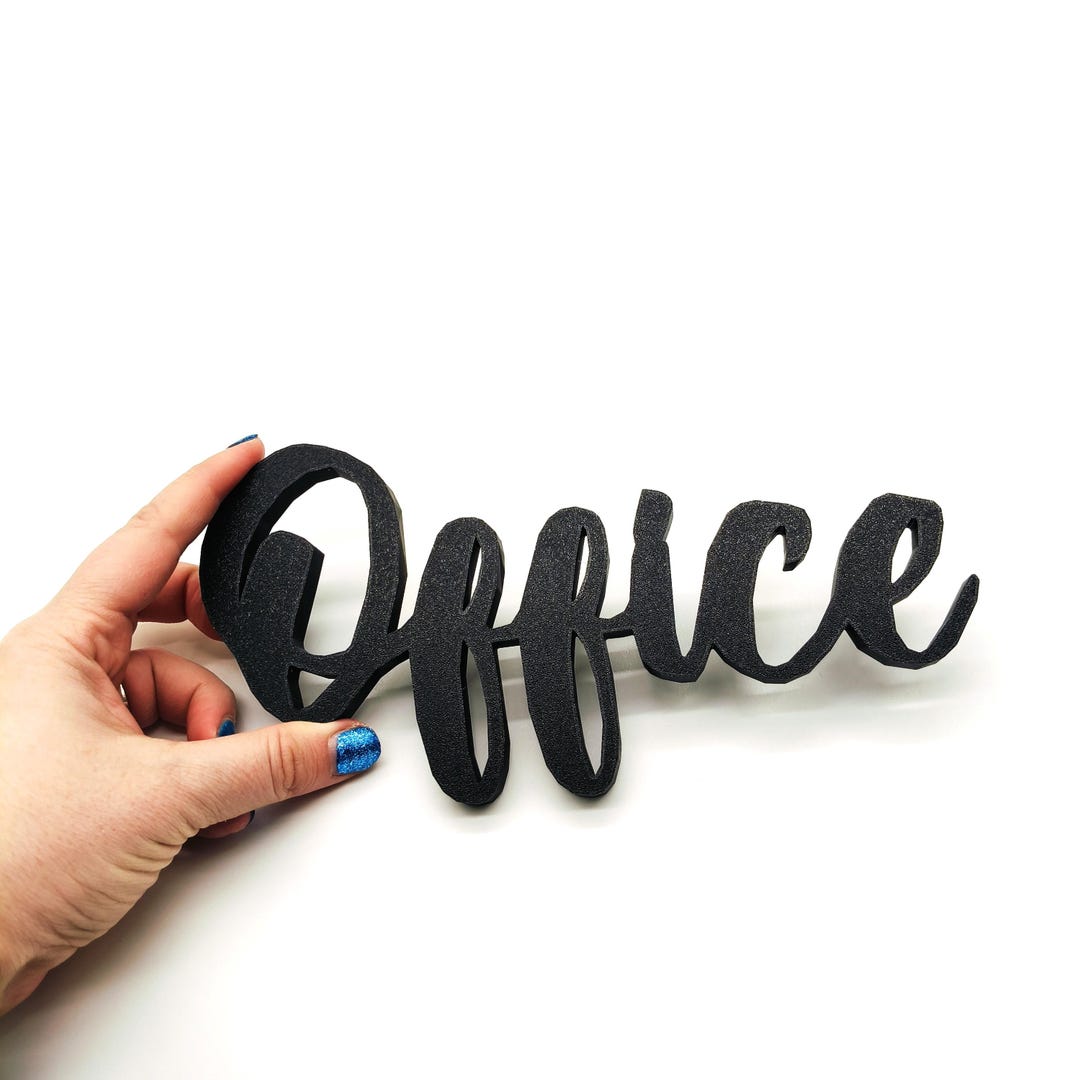 Office Wall Sign – Elegant and Modern Decor Piece for Your Home Office ...