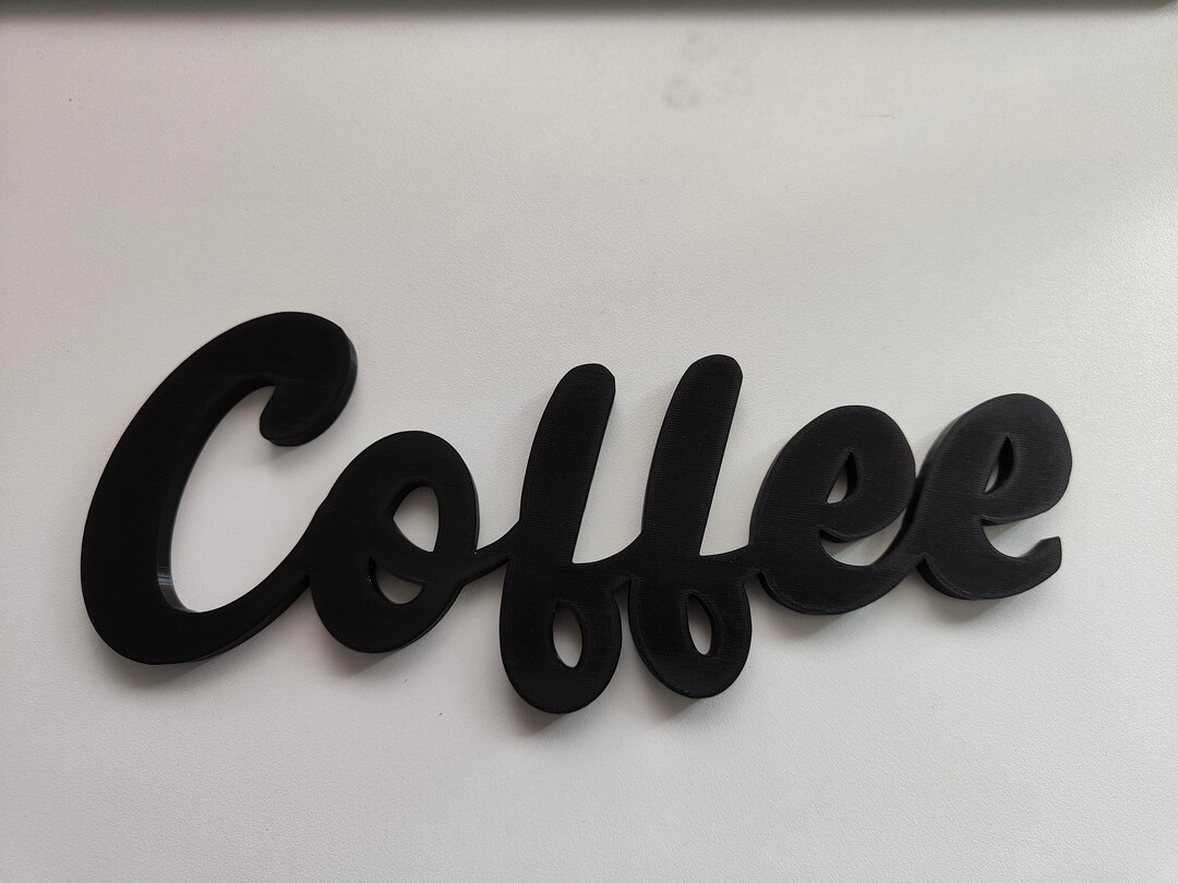 3D Text Coffee Sign, Wall Letters Plastic Sign, Coffee Sign, Gift for ...