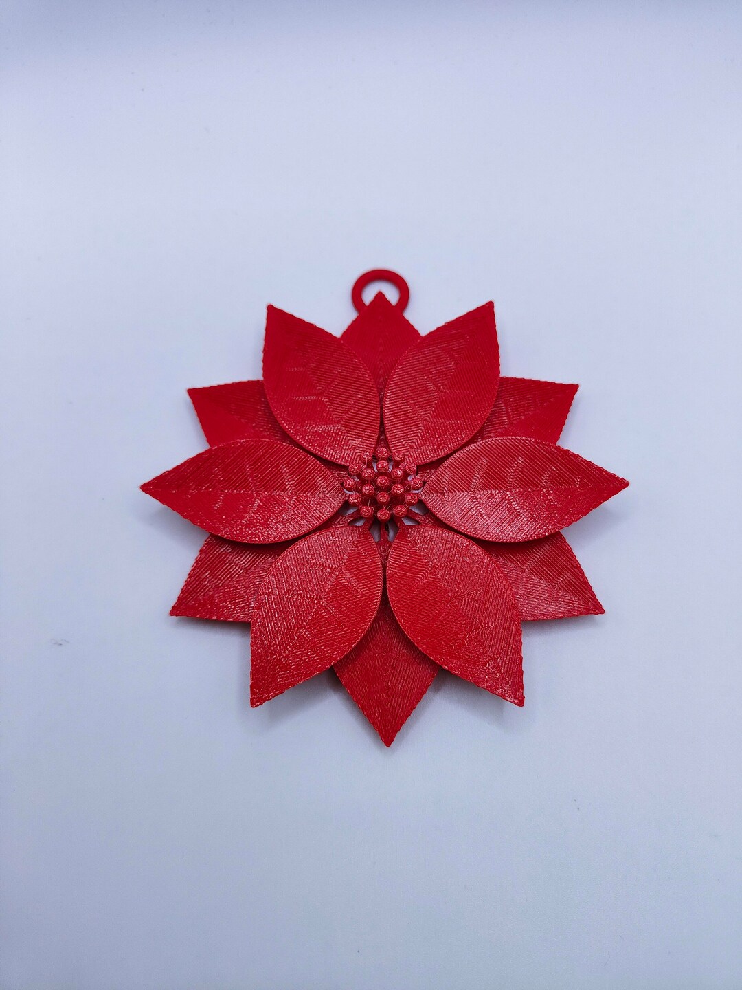 The Poinsettia 3d Printed Christmas Tree Decoration - Etsy