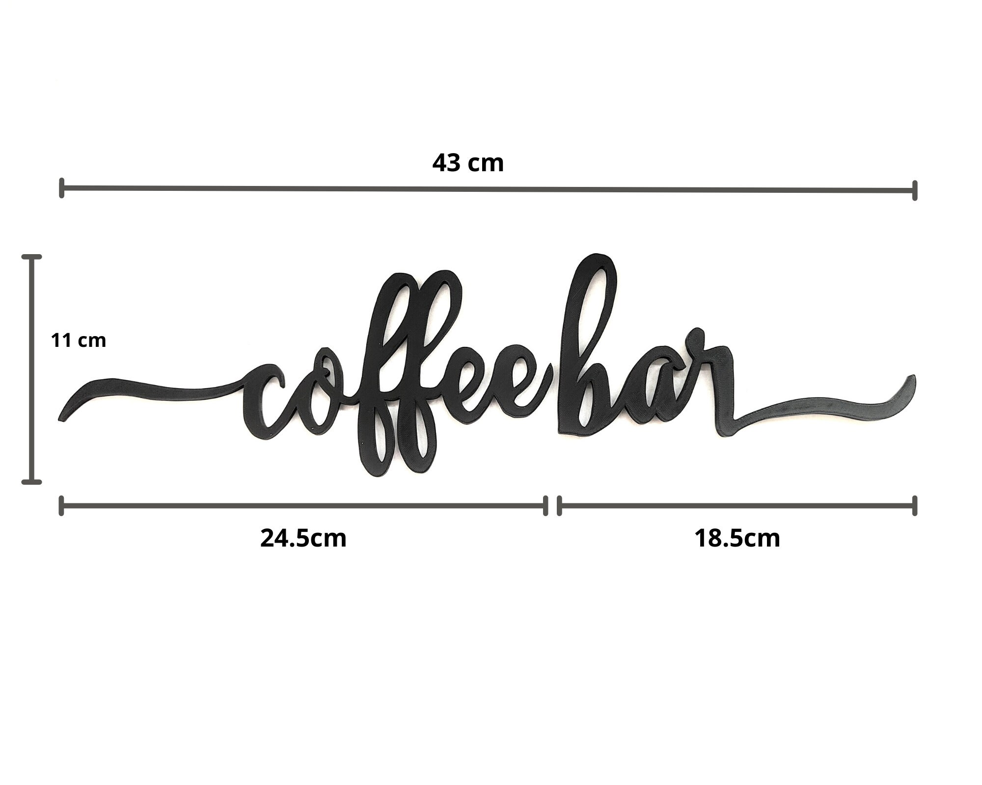 Coffee Bar Sign Wall Plastic Sign Coffee Sign Gift for | Etsy