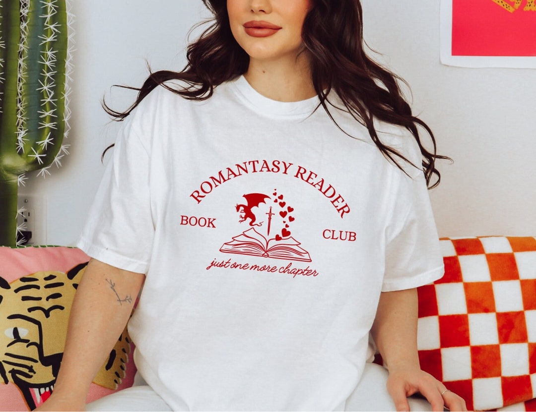 Romantasy Reader Book Club Shirt Comfort Colors Book Lover Shirt ...