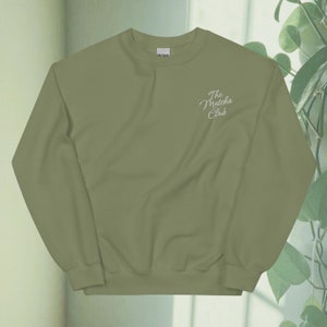 Embroidered the Matcha Club Sweatshirt, Matcha Lover, Matcha Girlie ...