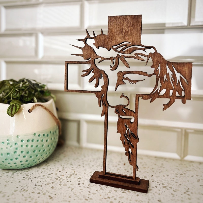 Wooden Cross Table Top - Etsy